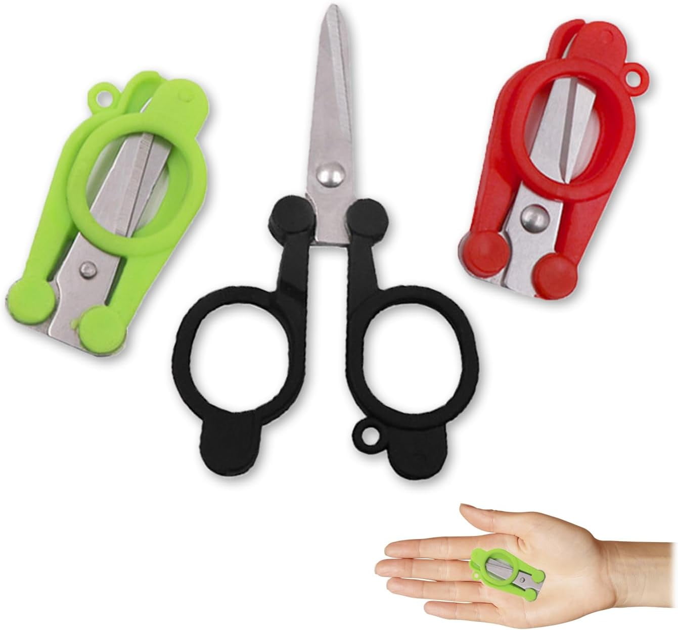 XD4-3PCS Travel Scissors TSA Approved Folding Portable Mini Travel Trip ...