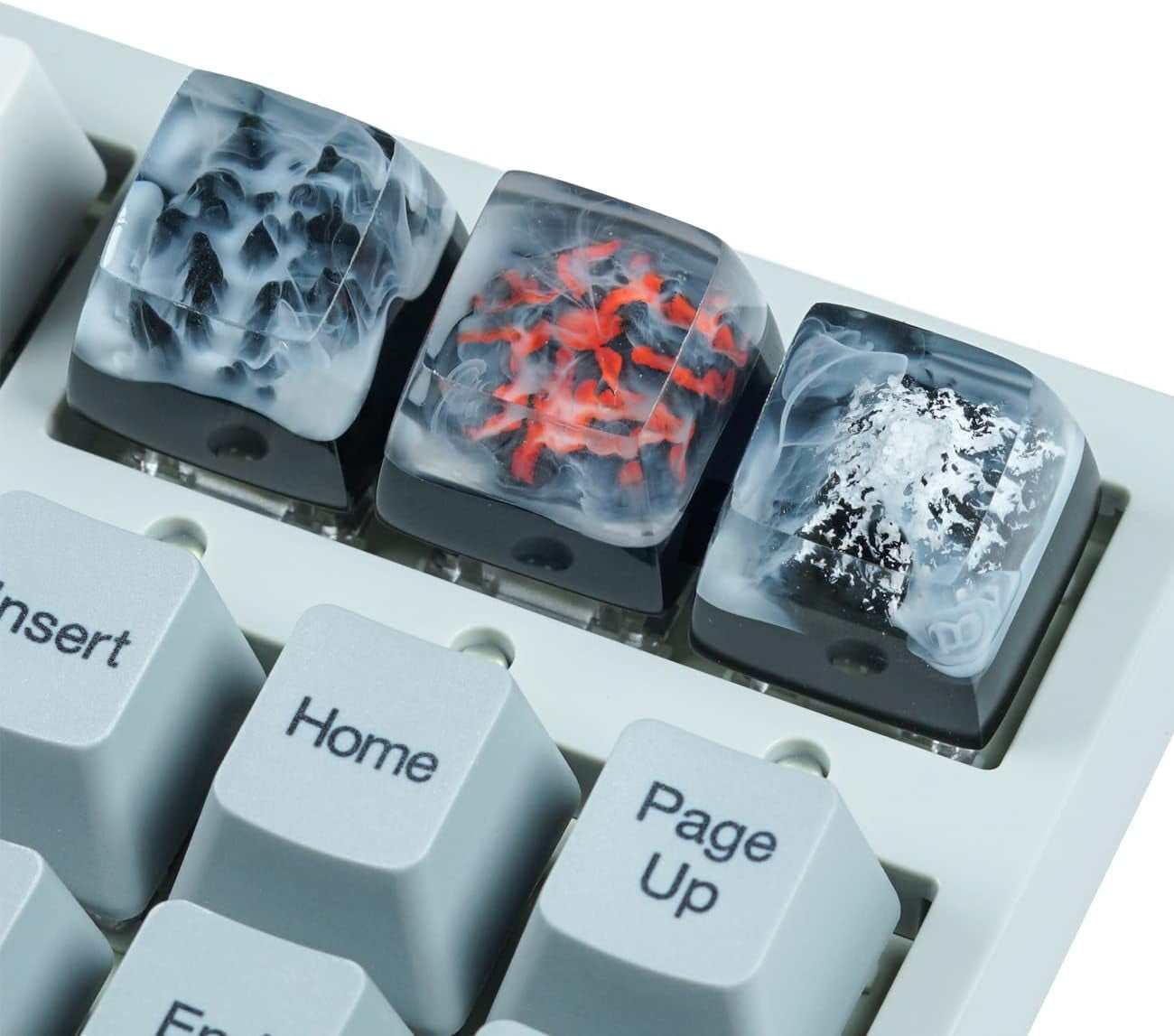 XD4-3Pack SA Profile Keycaps Resin Handmade - Gaming Keyboard Keycaps ...