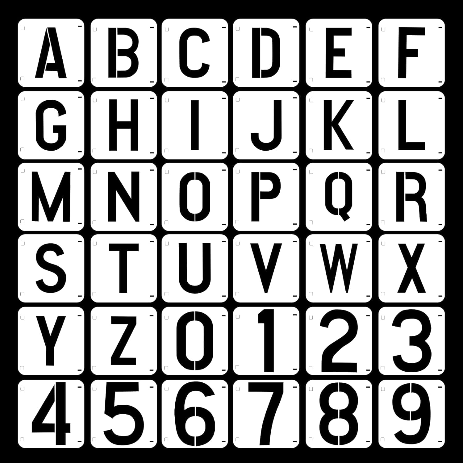 XD4-4 Inch Letter Stencils, Stencil Letters, Alphabet Stencils ...