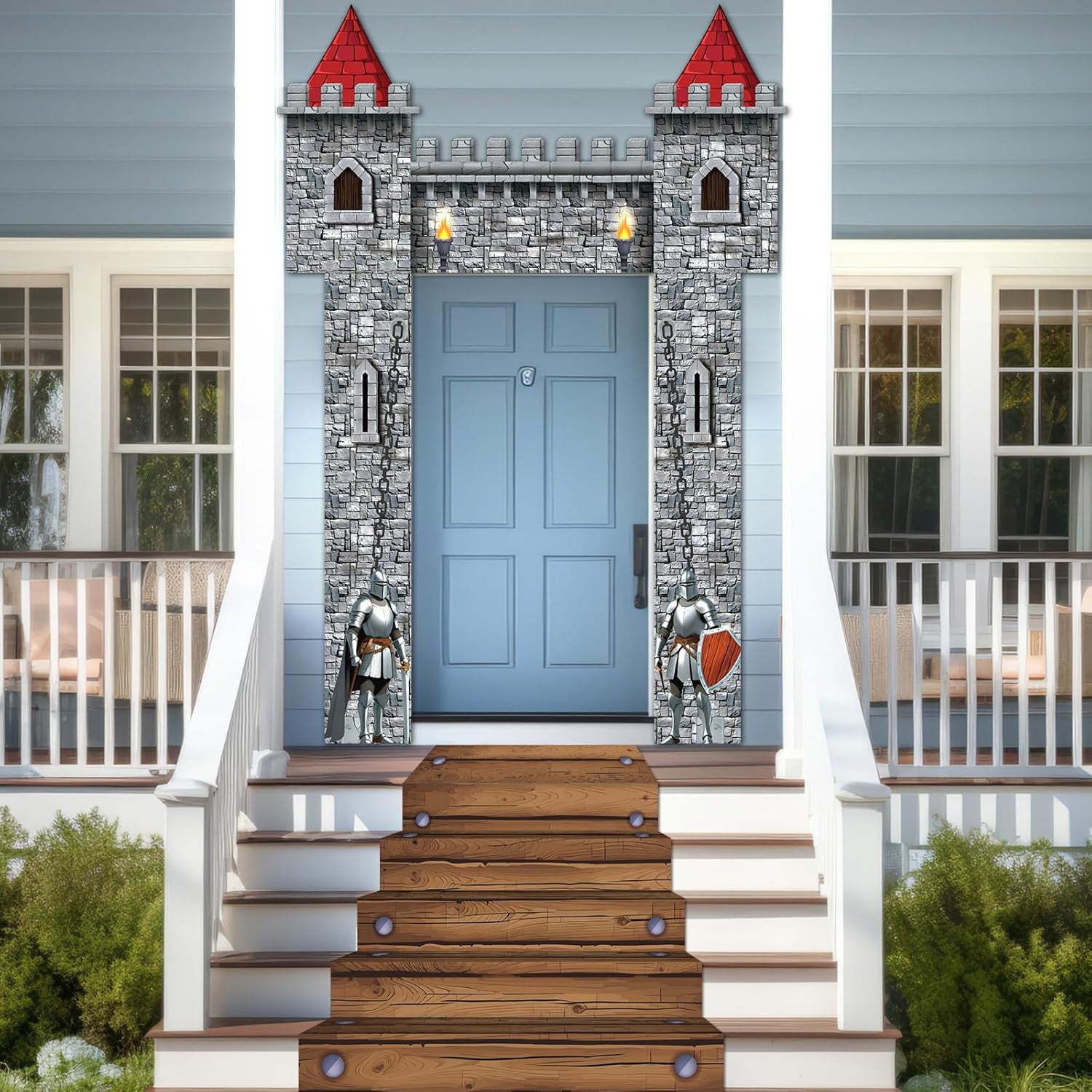 XD4-4PCS Medieval Entryway Party Decoration Castle Party Supplies ...