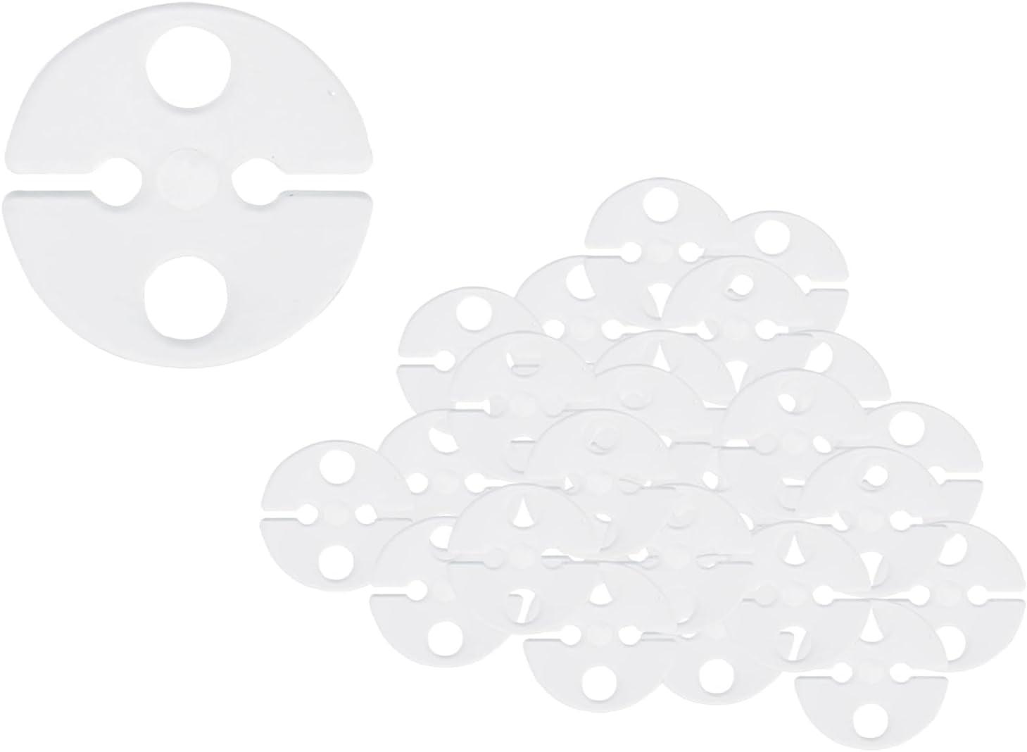 XD4-50PCS Plastic Clear Balloon Clips Puffy Latex Balloon Closure Clips ...