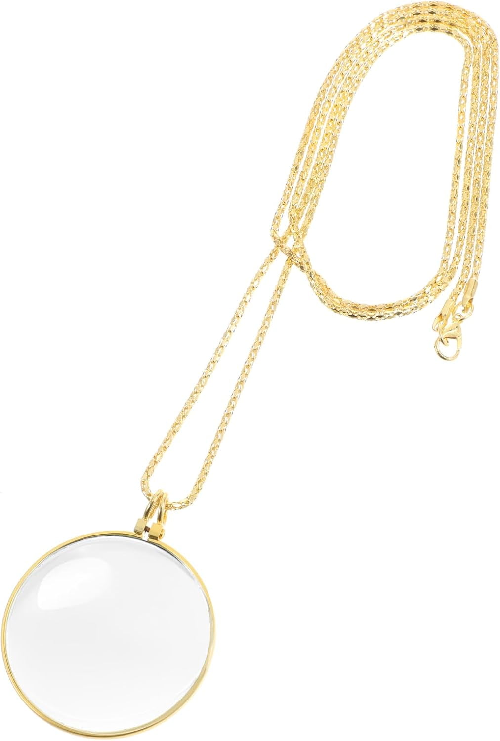 XD4-5X Magnifier Monocle Lens Necklace Chain Vintage Magnifying Glass ...