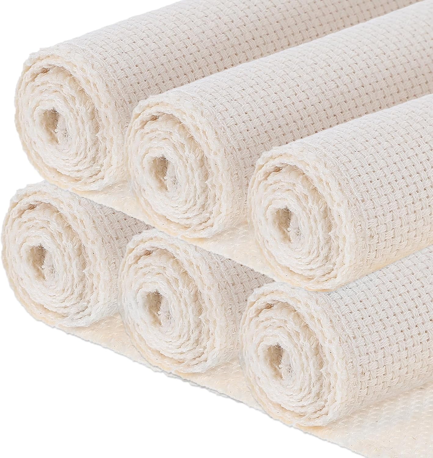 XD4-6PCS Punch Needle Fabric, Monks Cloth for Punch Locked Edge Linen ...