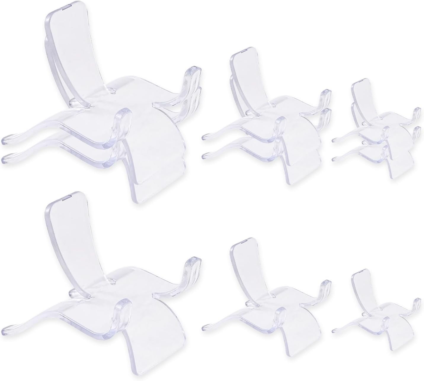 XD4-9Pcs Rock Display Stand Mini Acrylic Stands for Small Collectibles ...