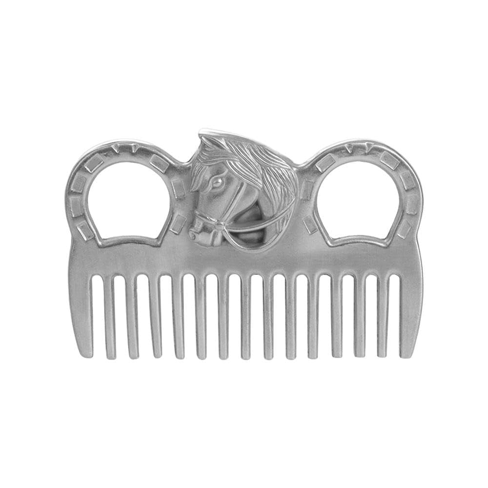 XD4-Aluminum Horse Mane and Tail Comb Portable Metal Horse Grooming ...