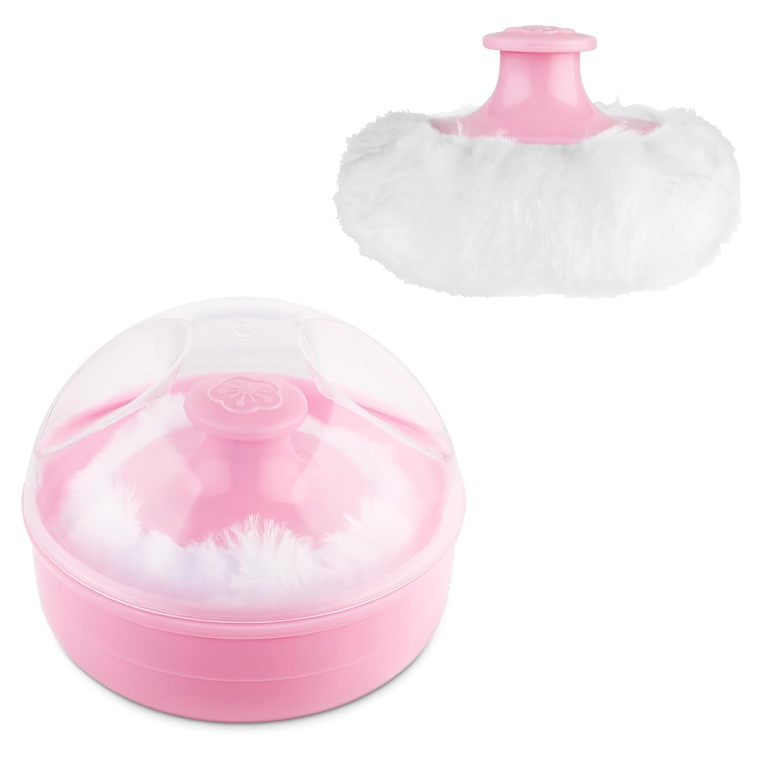 XD4-Baby Body Powder Cosmetic Puff, Fluffy Powder Puff with Storage ...