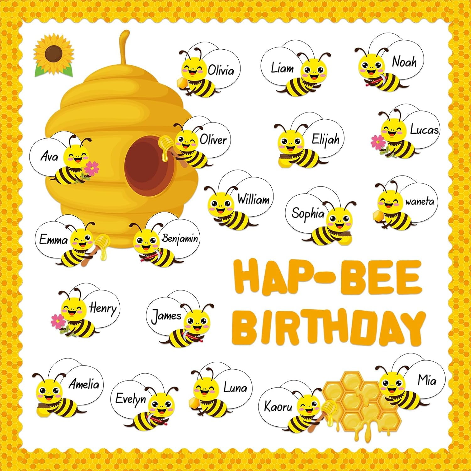 XD4-Bee Birthday Bulletin Board Classroom Decorations Bee Theme ...