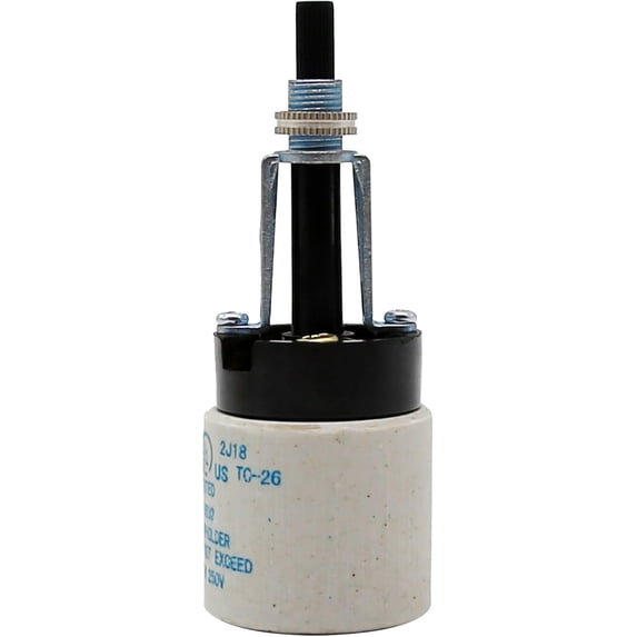 XD4-E26 Universal Ceramic Light Socket with Rotary Switch 250V 660W for ...
