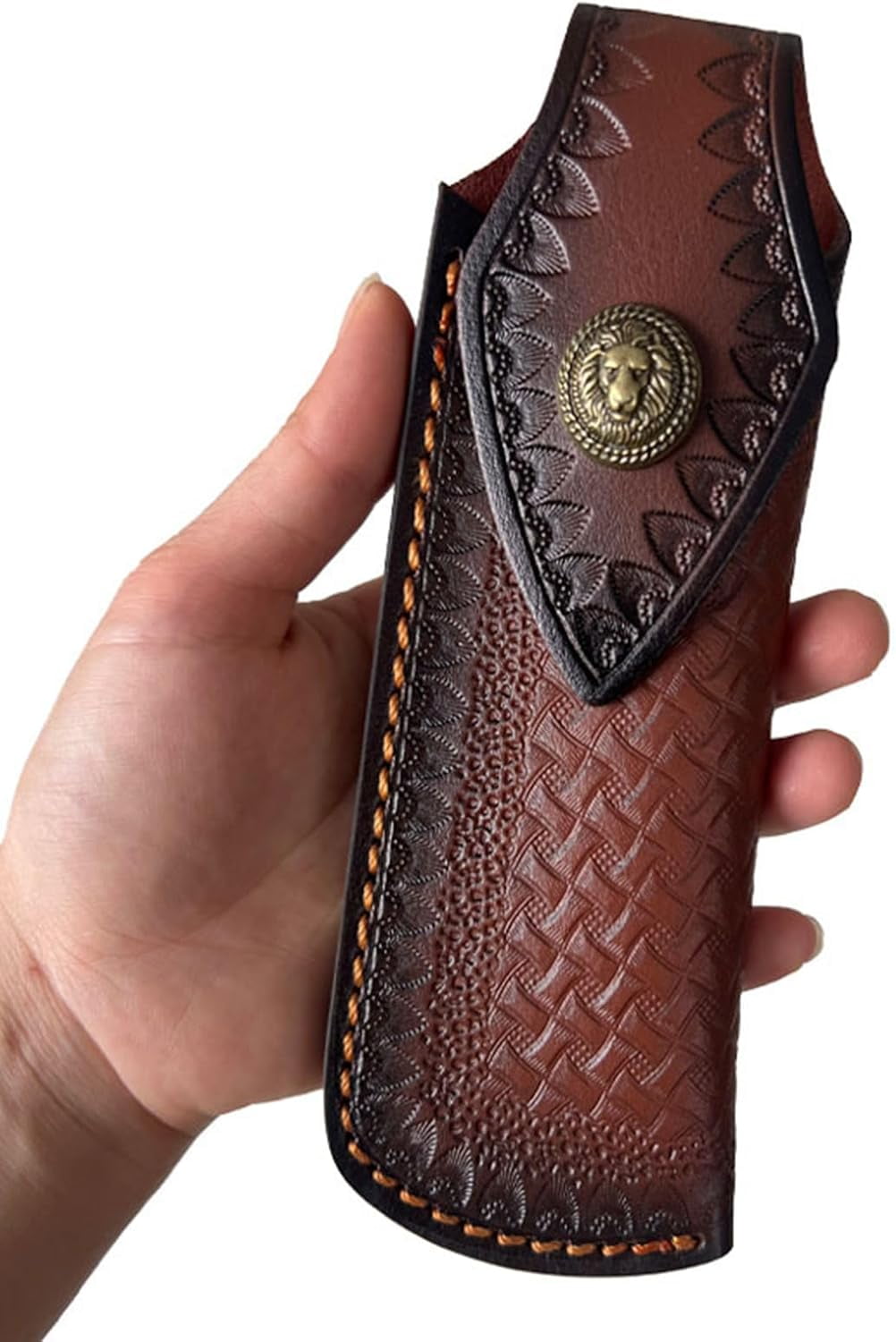 XD4-Folding Knife Sheath，2.3/6.3" Leather Pocket Knife Sheaths for Belt ...