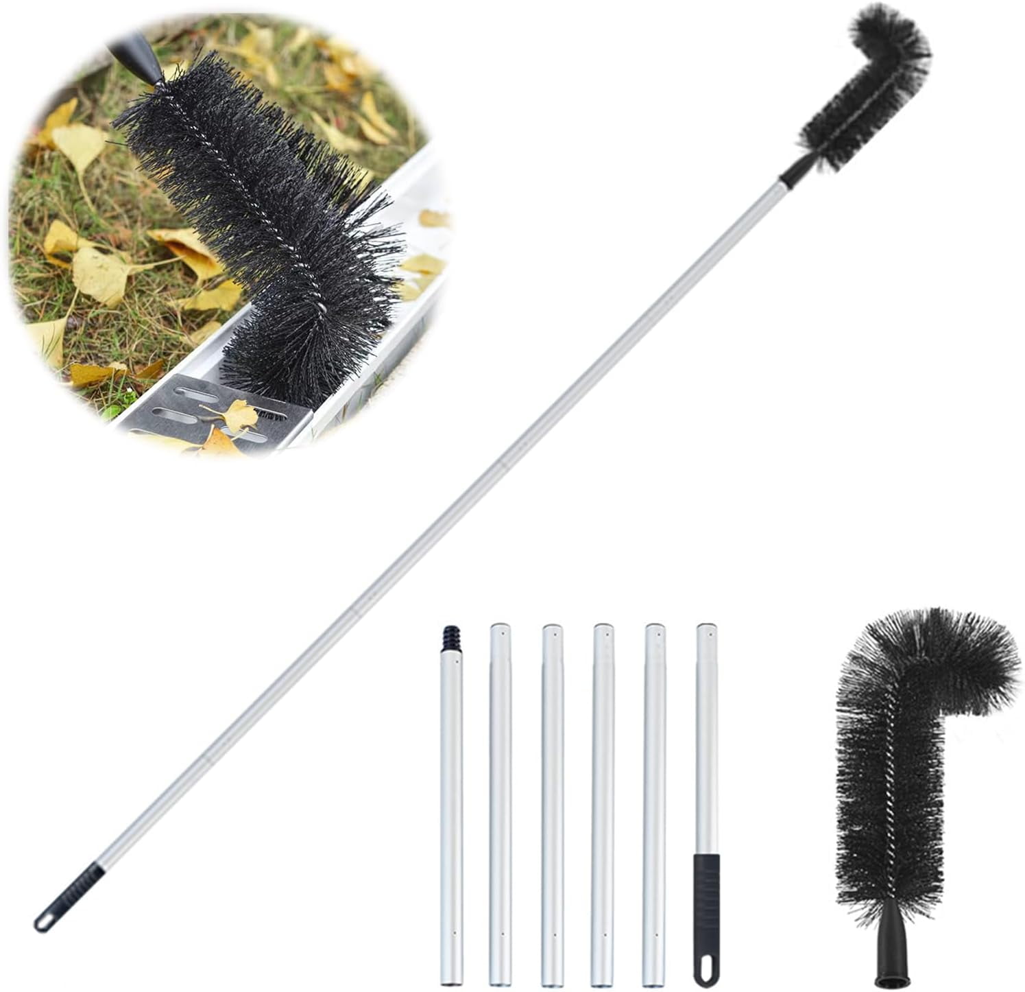 XD4-Gutter Cleaning Tools from The Ground - Extendable Gutter Cleaner ...