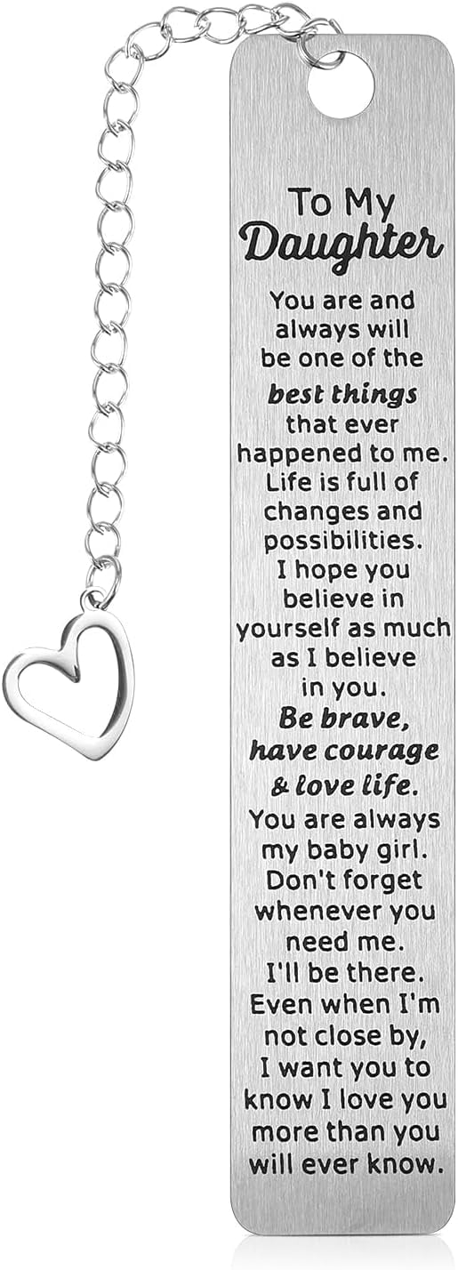 XD4-Inspirational Daughter Birthday Gift Bookmark Book Lovers Girl ...