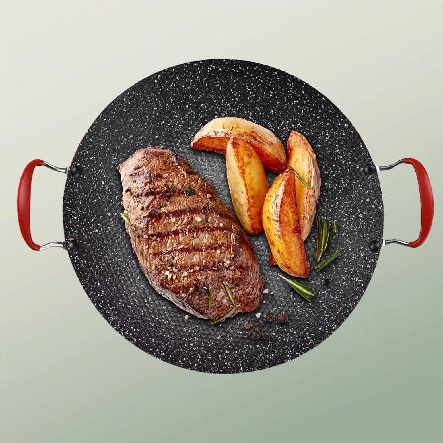 XD4-Korean BBQ Grill Pan, Non Stick Round Barbecue Grill Plate, 38CM*04 ...