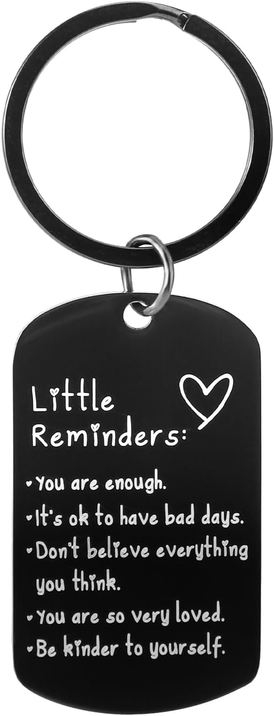 XD4-Little Reminders Keychain, You Are Enough Keychain Perfect Mental ...