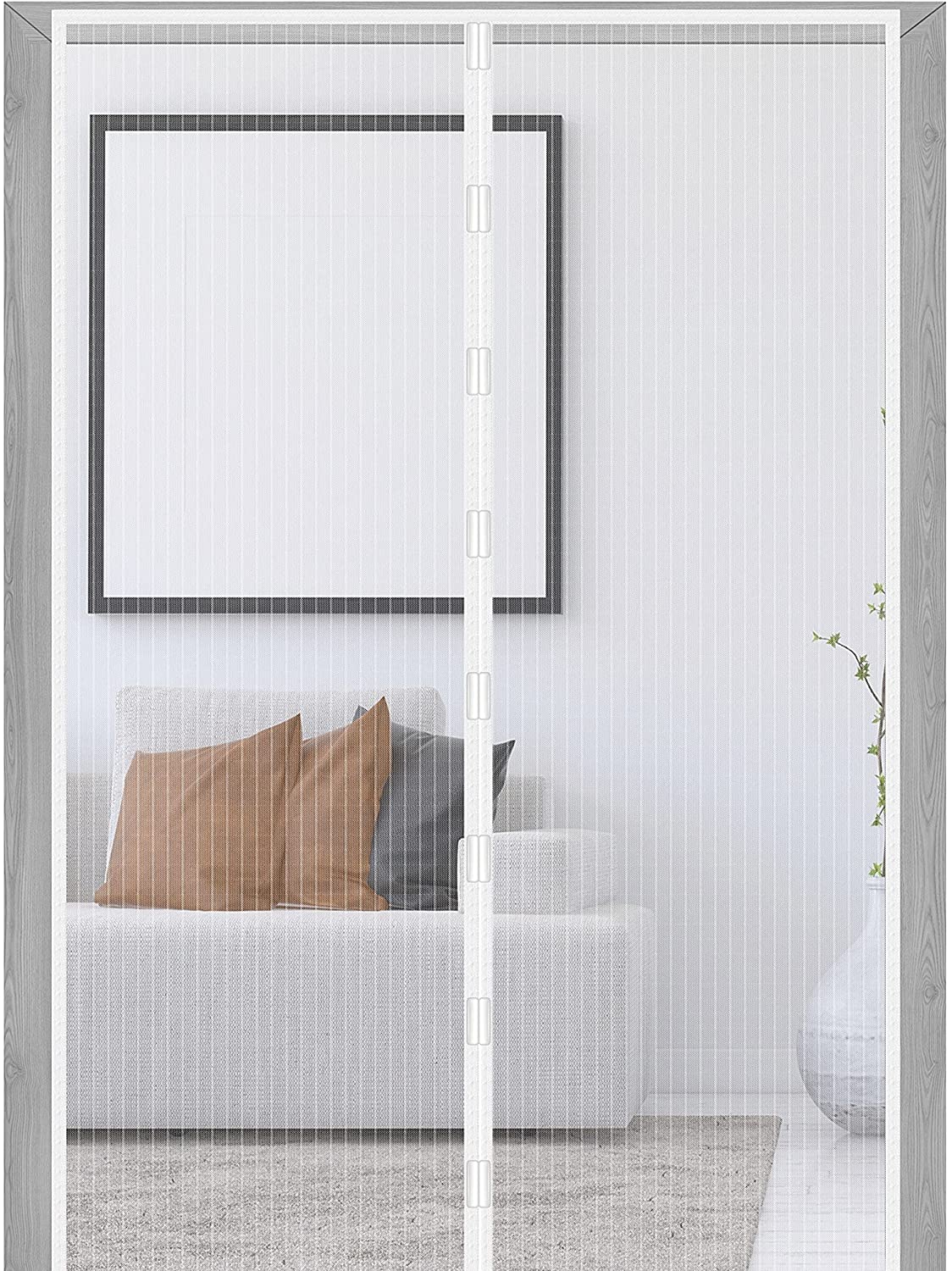 XD4-Magnetic Screen Curtain Door Magnetic Closure Mosquito Net Curtain ...