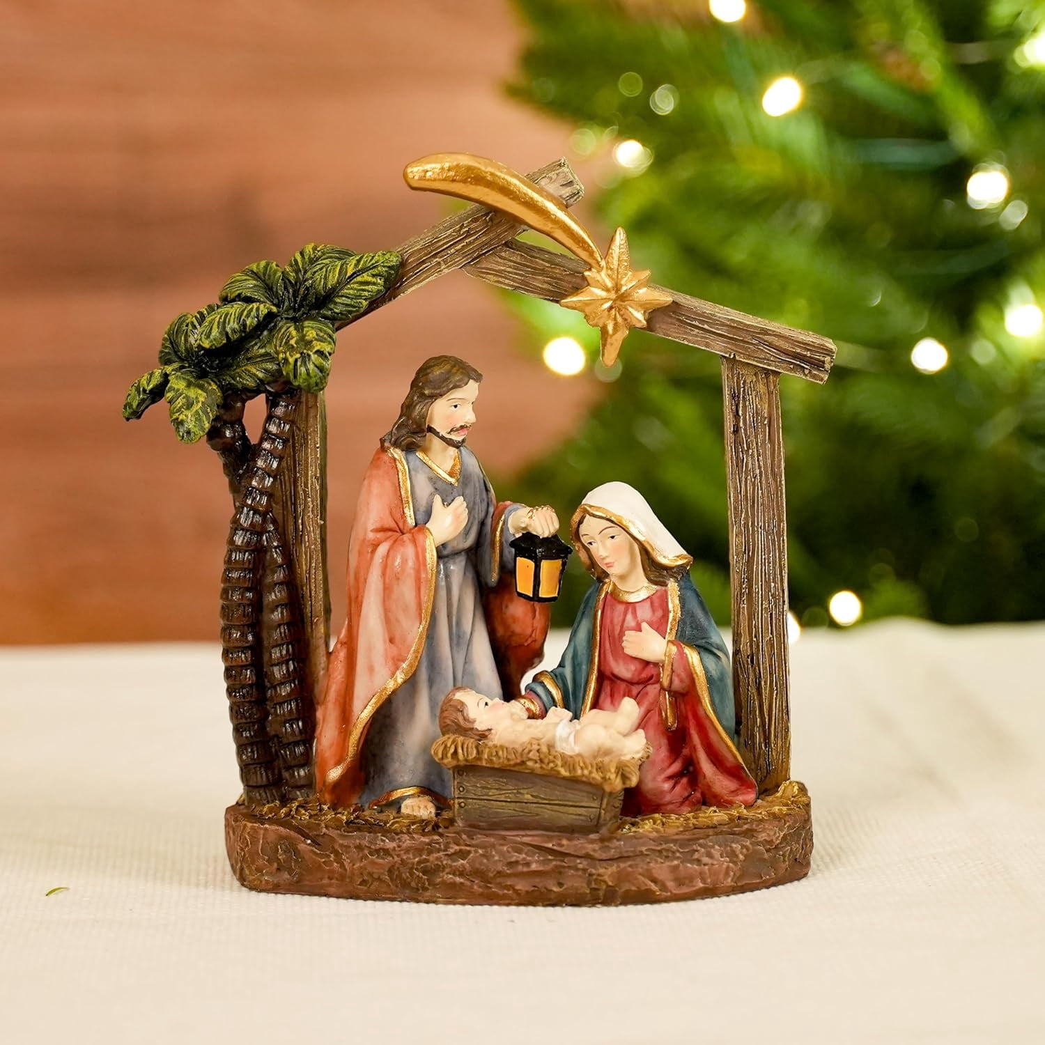 XD4-Nativity Set for Christmas Indoor Scene Decoration, Sculpted Hand ...