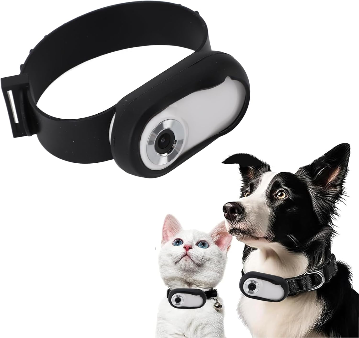XD4-Pet Collar Camera, HD 1080P Cat Collar Camera, 170° Wide Angle, 0. ...