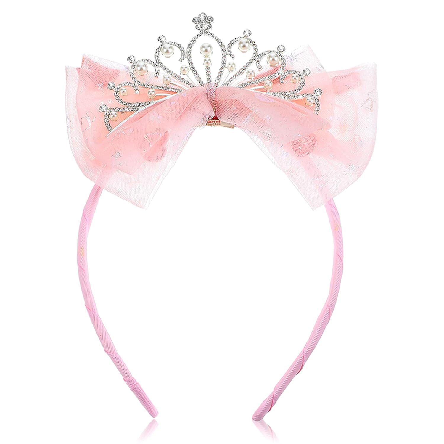 XD4-Pink Princess Tiara Crowns, Toddler Tiara Crown Headband Birthday ...