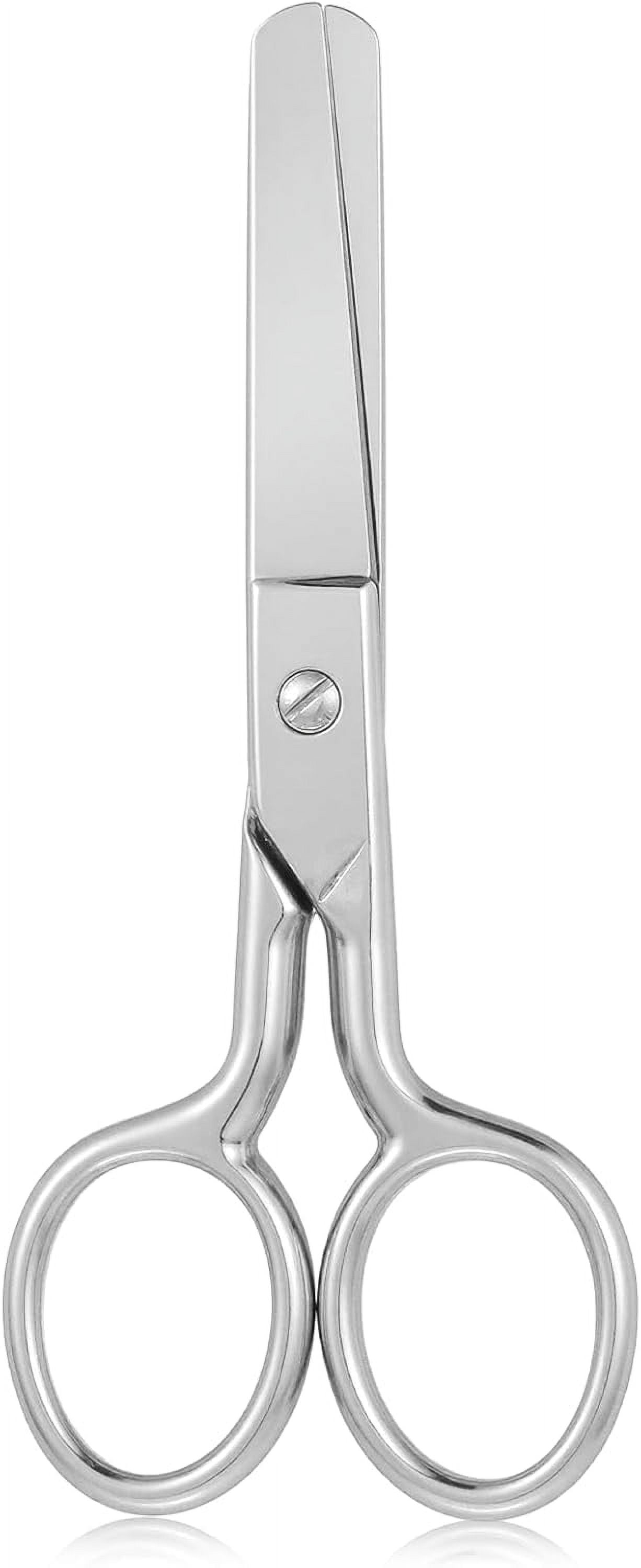 CD4-Safety Round Tip Sewing Scissors 4.5" Small Tiny Fabric Scissors ...