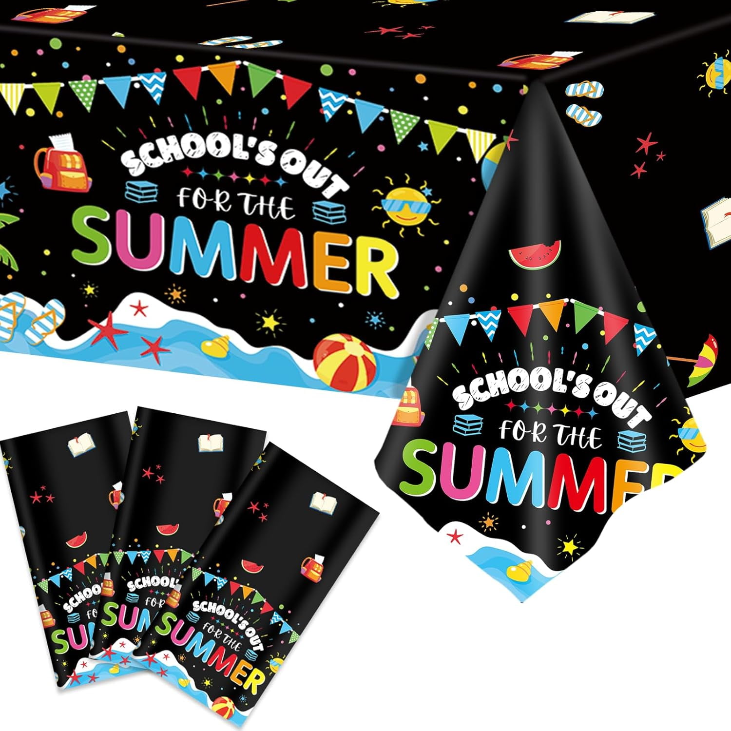XD4-School's Out for The Summer Tablecloths for Kids Class End of ...