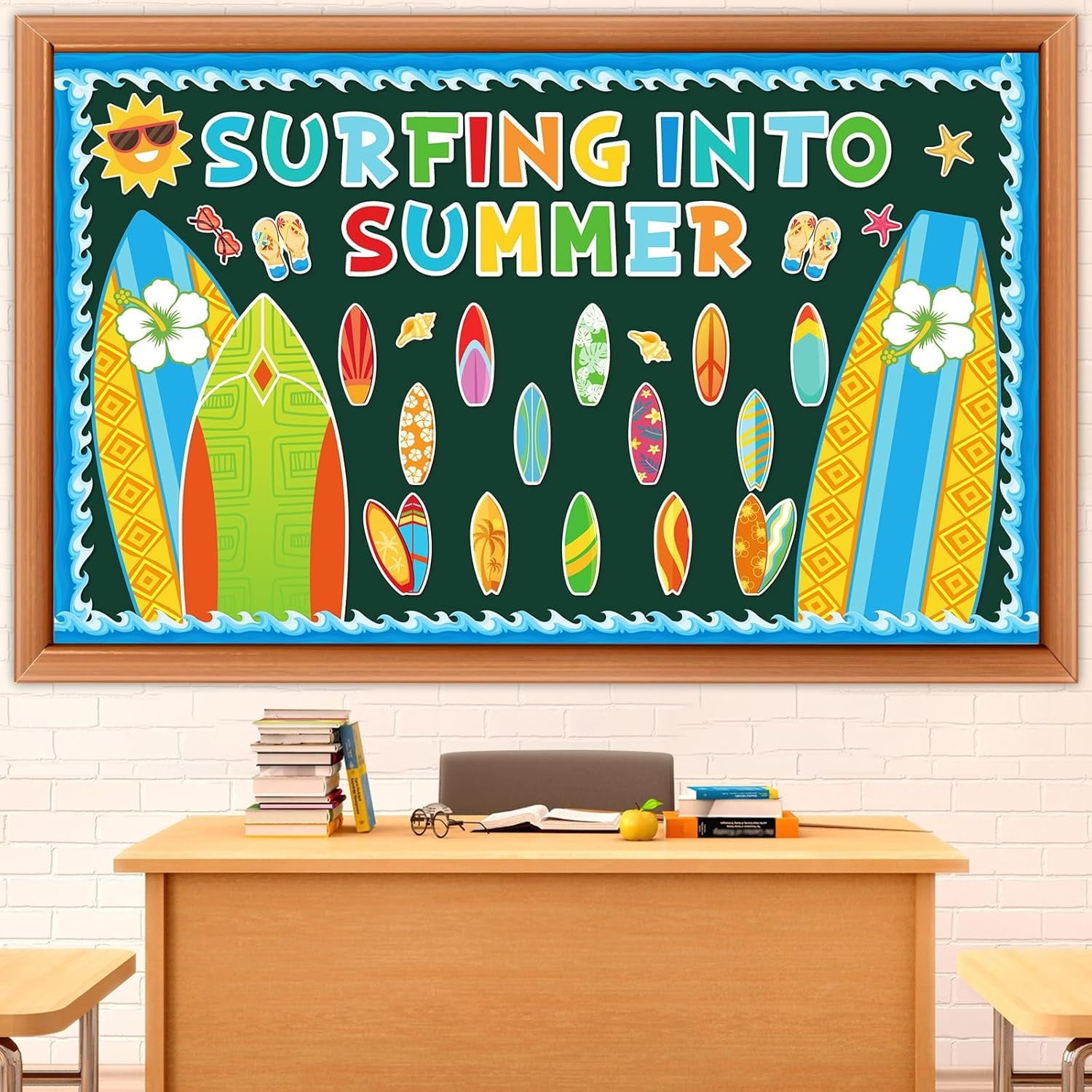 XD4-Summer Classroom Bulletin Board Decorations Surfboard Surfing ...