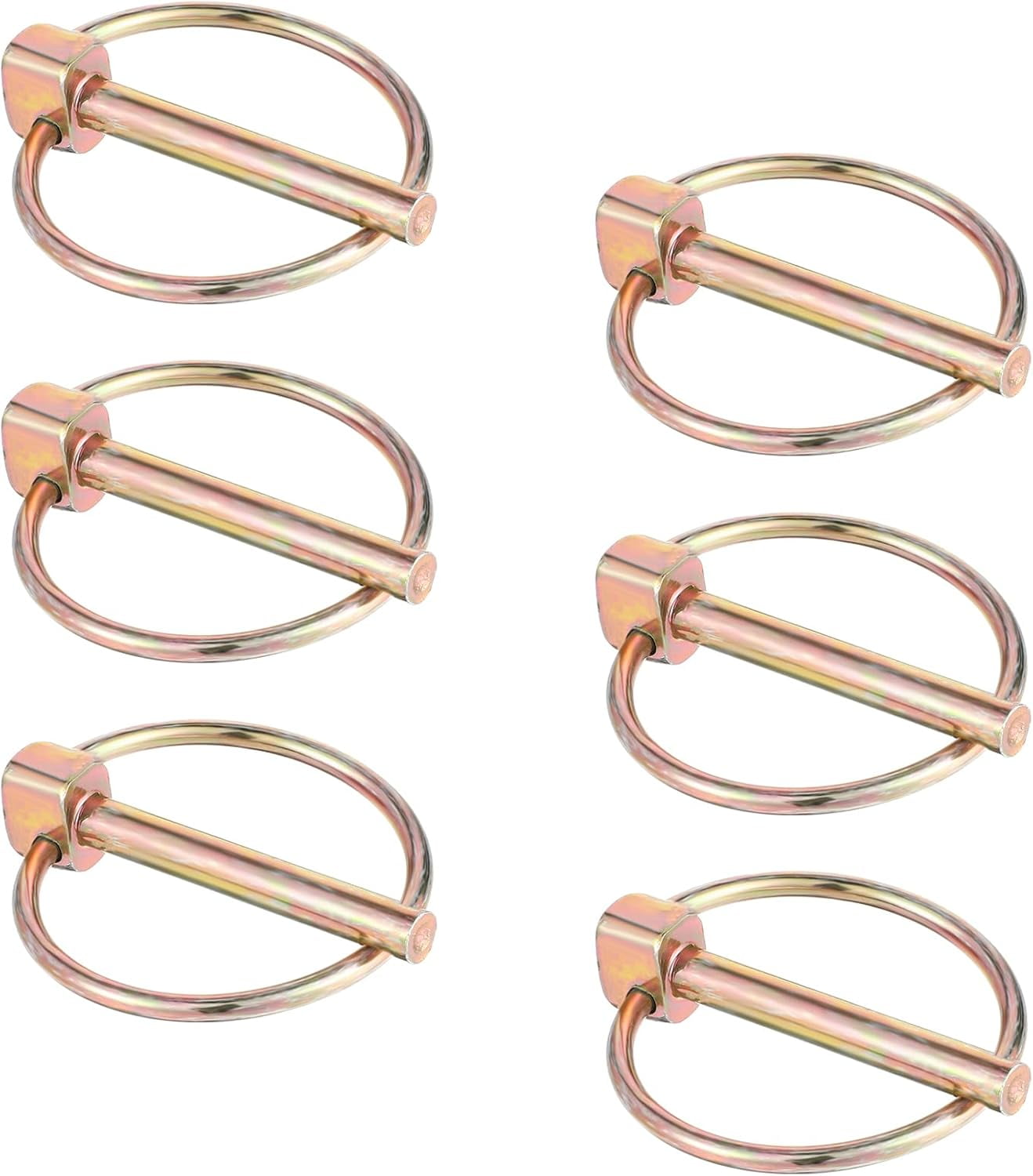 XD4-Trailer Pin Lock, 6Pcs 1/4 Inch Round Clip Simple Safe Protected ...