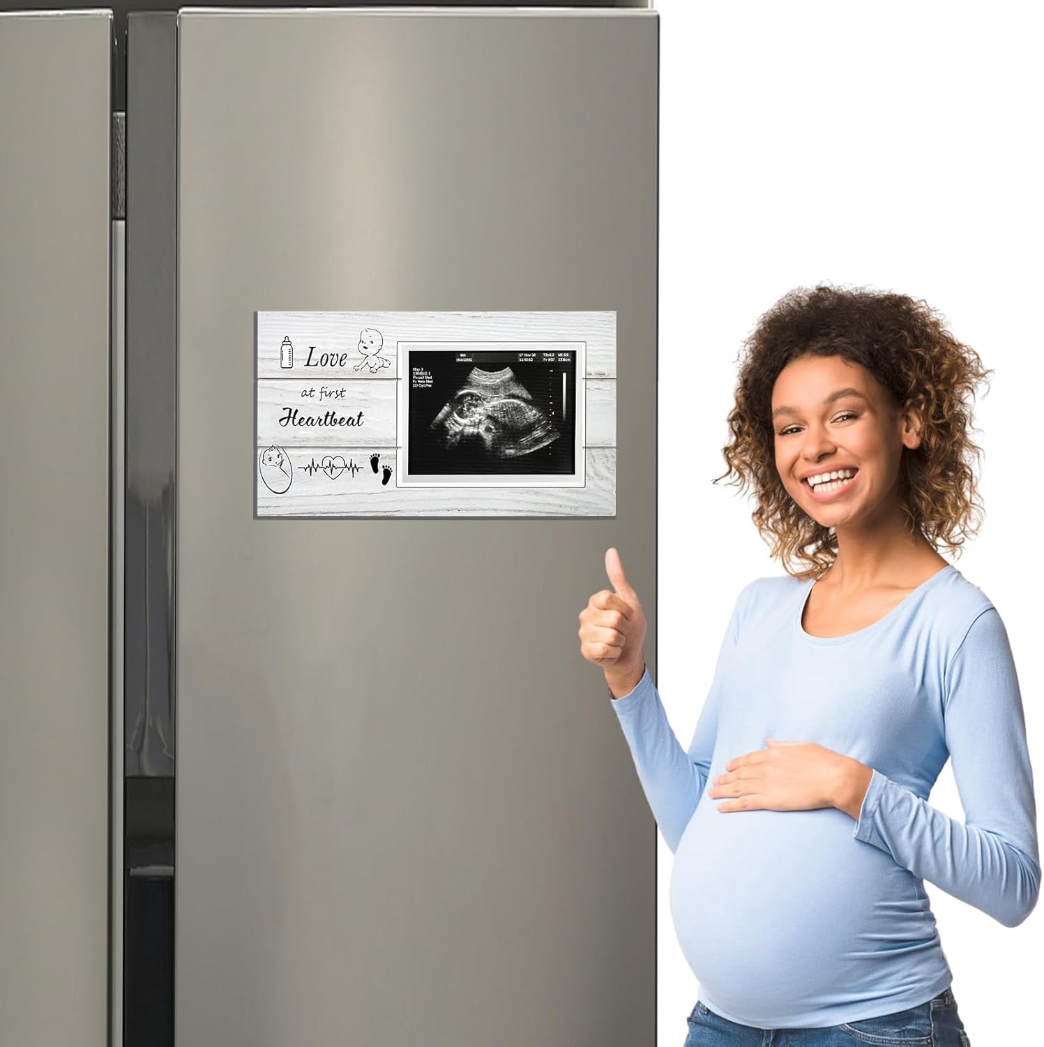 XD4-Ultrasound Picture Frames, Love At First Heartbeat Sight Frame ...