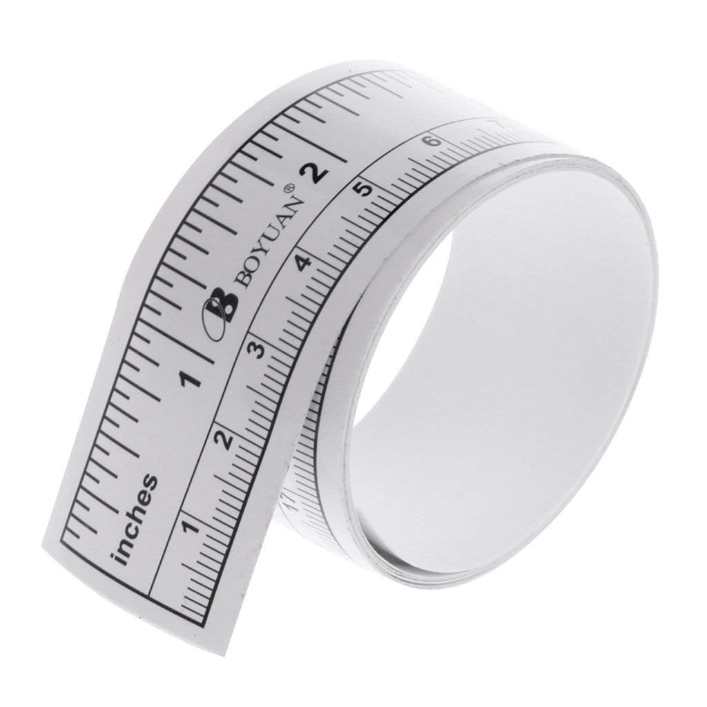 XD4-White 90cm Self Adhesive Metric Measure Tape Vinyl Ruler for Sewing ...