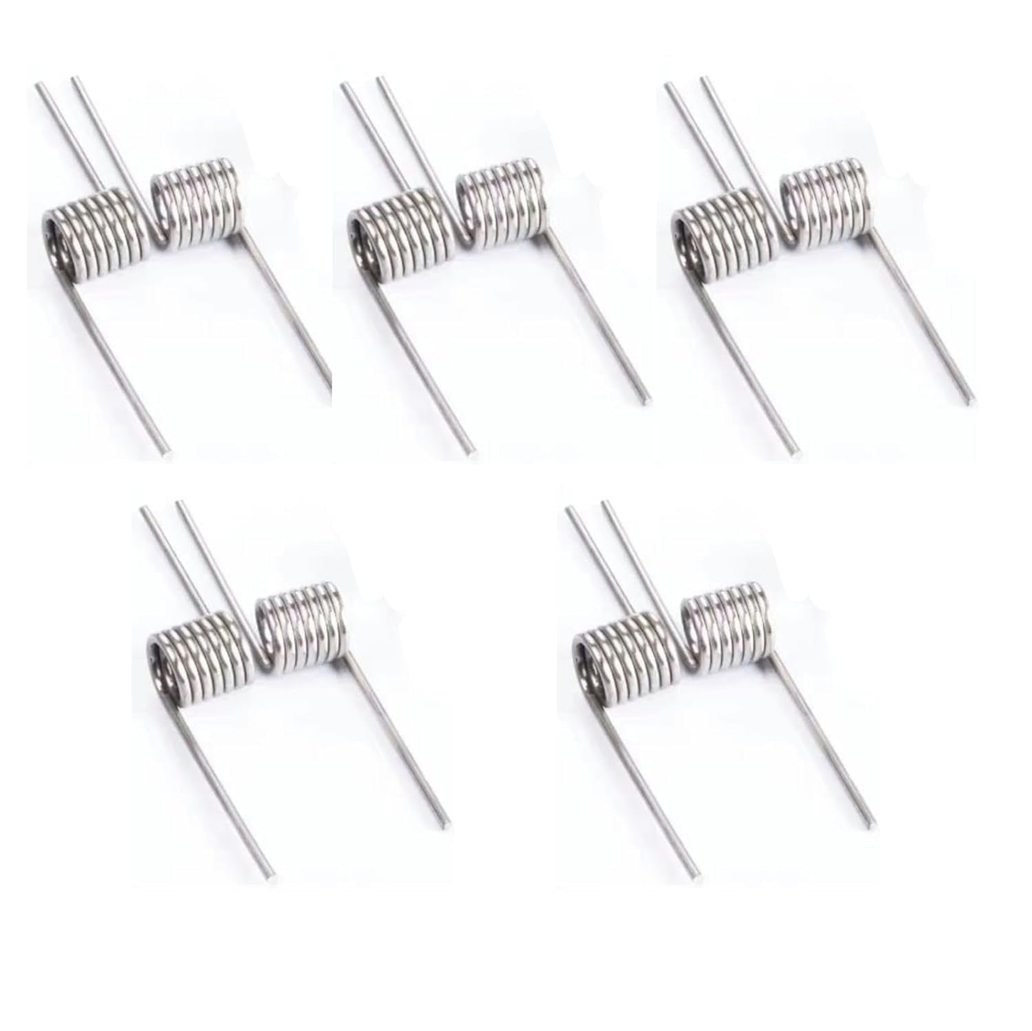 XD5-10 Pcs Silver Torsion Spring, Stainless Steel Small Torsion Springs ...