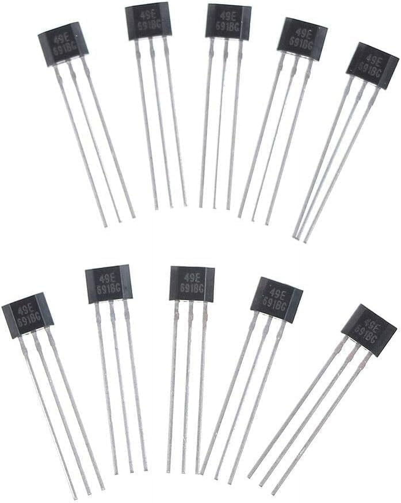 XD5-10Pcs Black Hall Element 49E Oh49E Ss49E Linear Sensor Hall Sensor ...