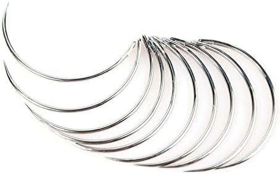 XD5-10Pcs Silver Veterinary Suture Needles for Fur Sew Tool, Sewing ...