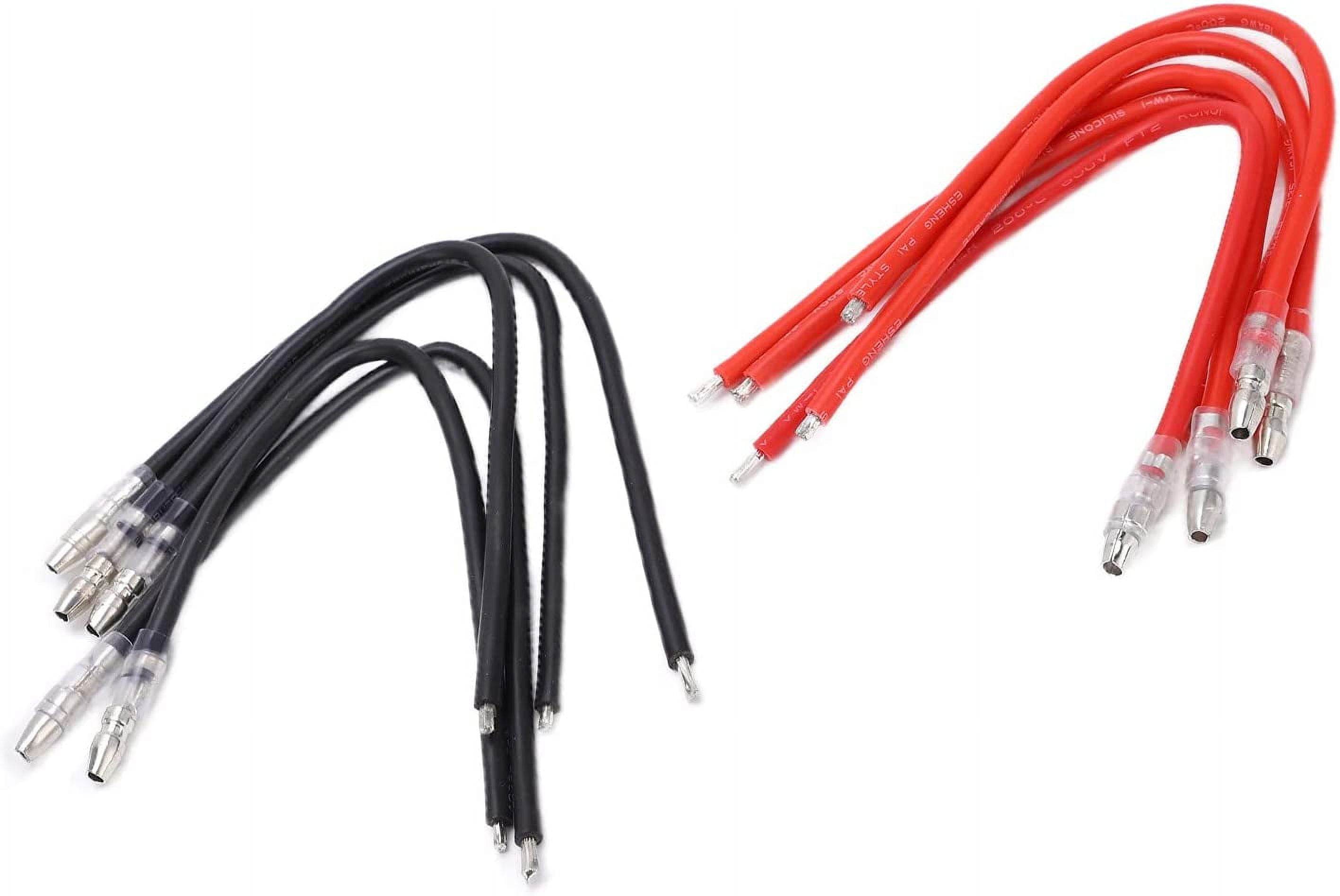 XD5-10pcs RC Motor Cable,RC Brushed Motor 4mm Banana Plugs Connector ...