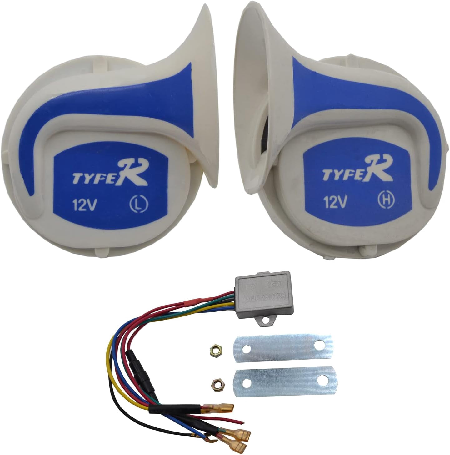 XD5-12 Volt Dual Horn Electric Train Horn Kit Car Horn for All Vehicles ...