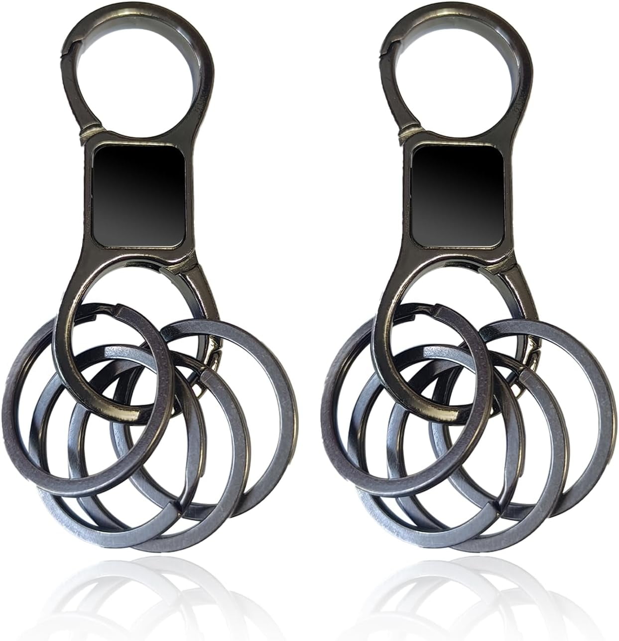 XD5-2 Pack Key Chain Organizer for Multiple Keys Heavy Duty Quick ...