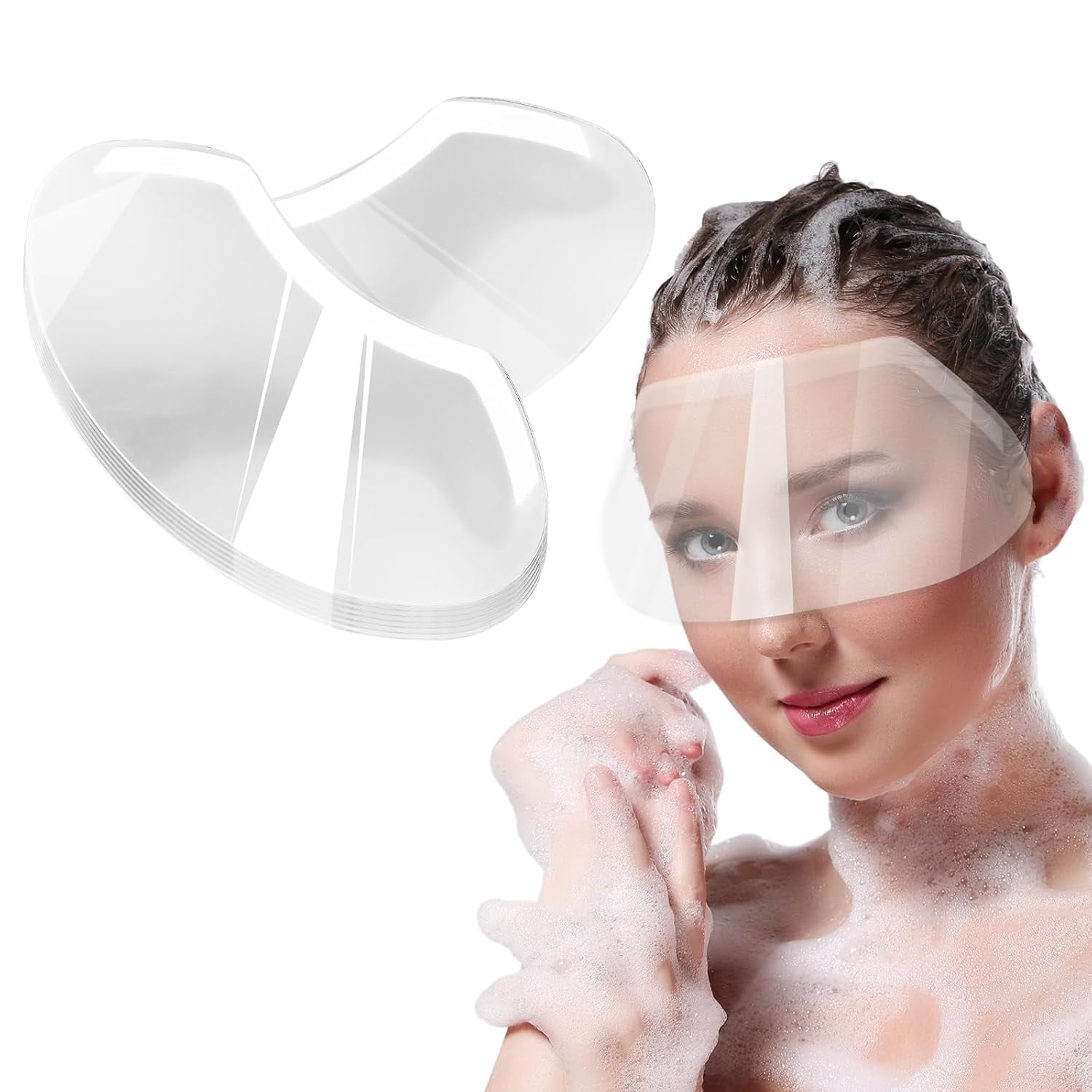 XD5-50pcs Shower Visor for Adults Upgrade Shower Face Shield Eye Shield ...