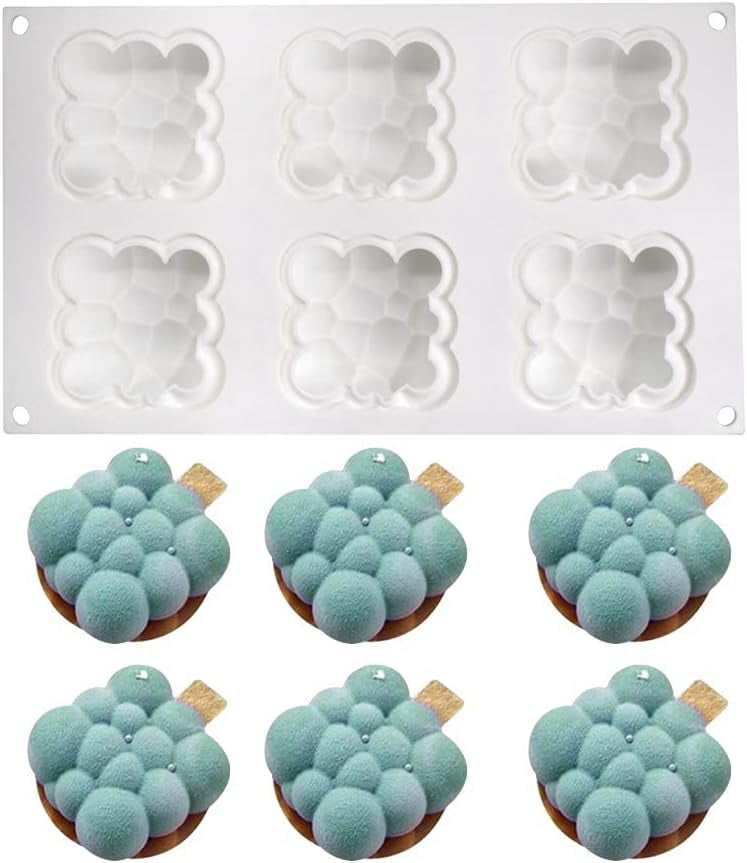 XD5-6 Cavity Clouds Shape Candle Mold Silicone Molds Cute Jewelry Soap Making Mold Handcraft ...