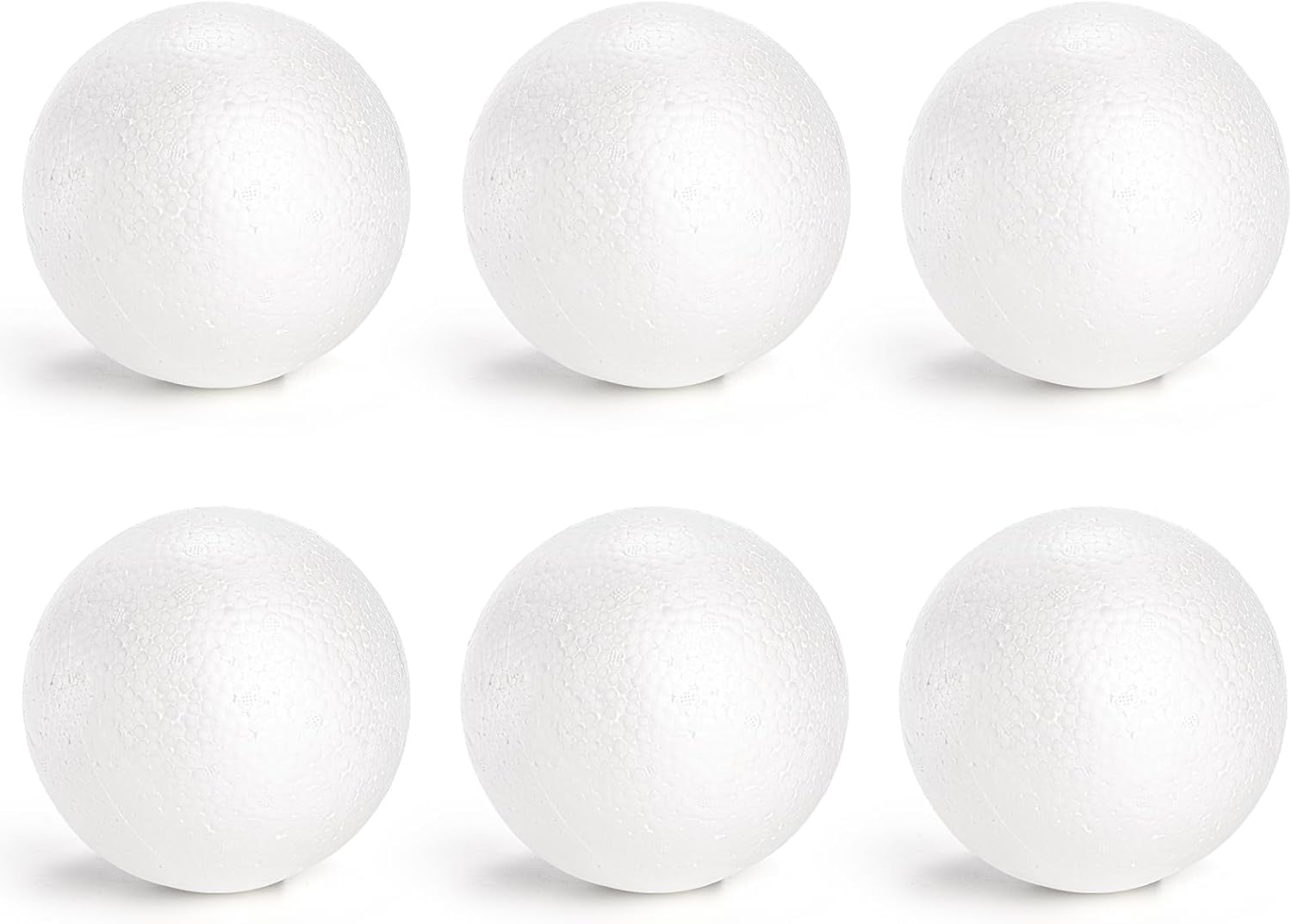XD5-6 Pack Craft Foam Balls, 6 Inch Round Polystyrene Foam Ball for DIY ...