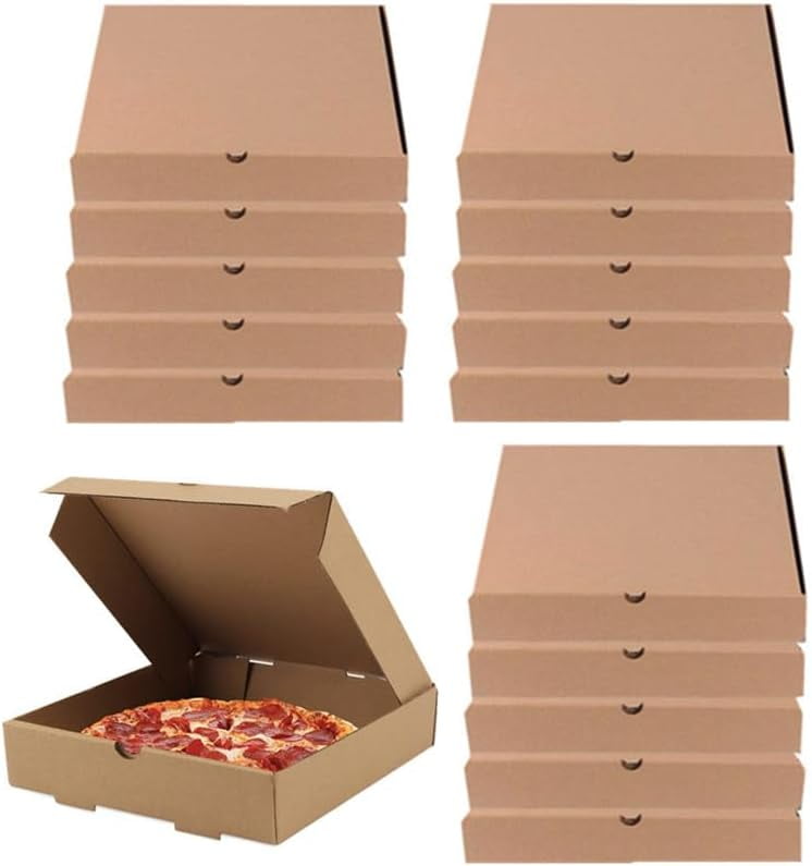 XD5-6 inch Cardboard Pizza Box, Square Kraft Corrugated Small Pizza ...