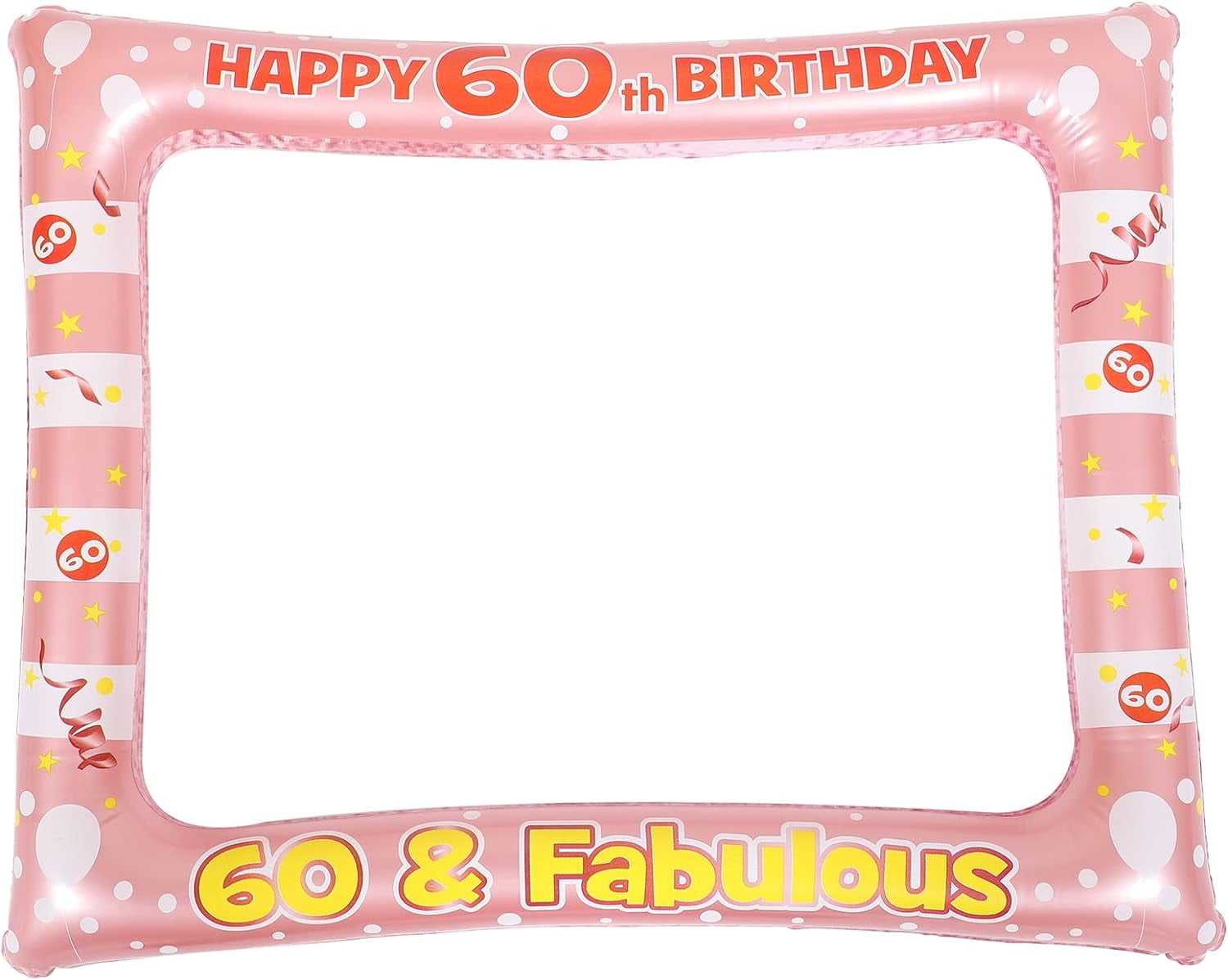 XD5-60th Birthday Photo Booth Frame Inflatable Happy Birthday Picture ...