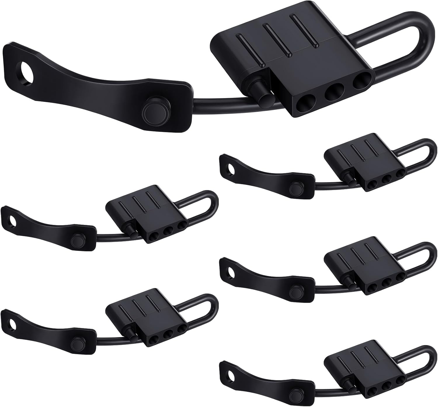 XD5-8 Pack 4-pin Flat Trailer Wiring Harness Connector Dust Cover Black ...