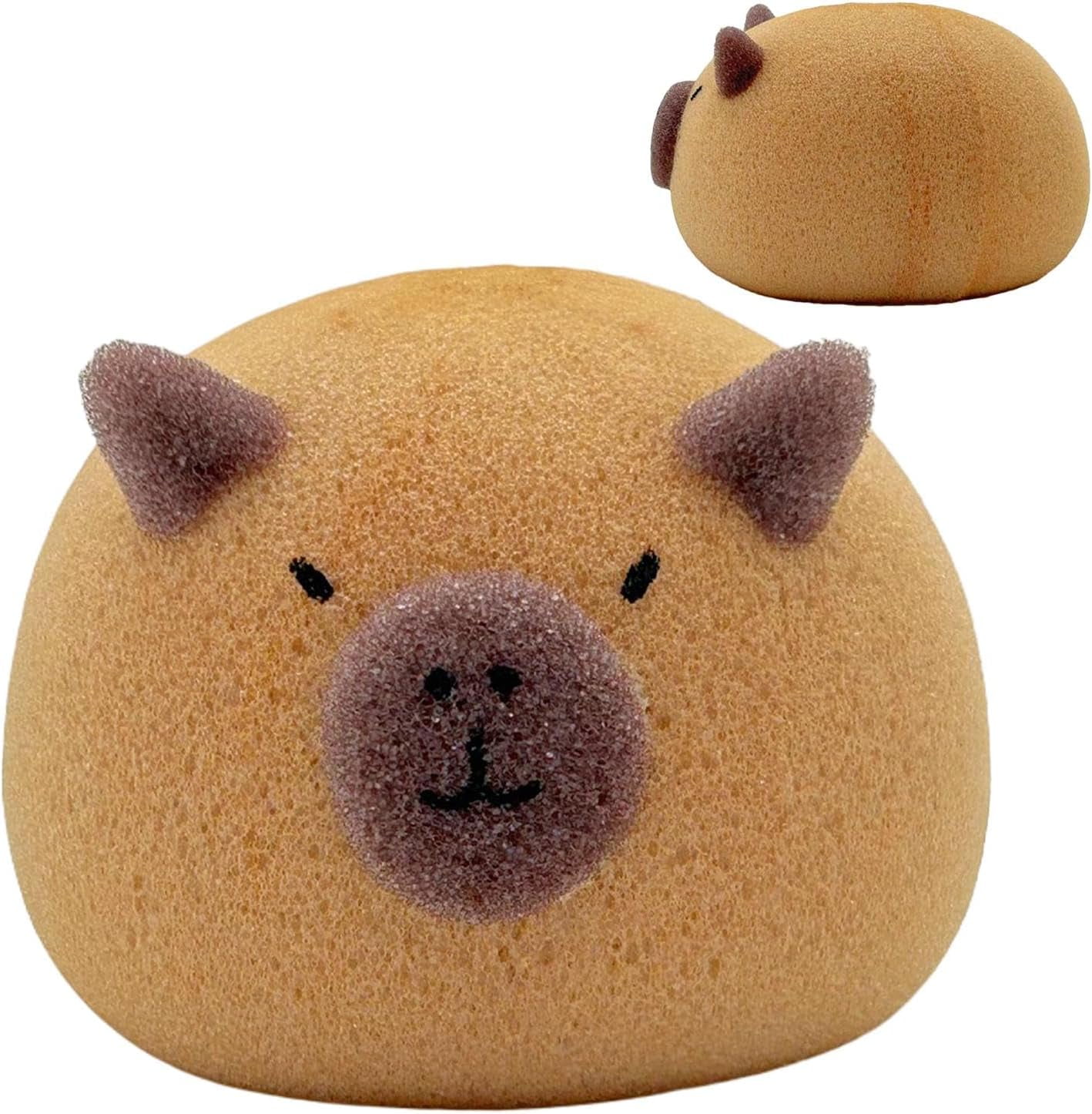XD5-Bath Sponge - 7.5cm Bathing Sponge Capybara | Capybara Cleaning ...