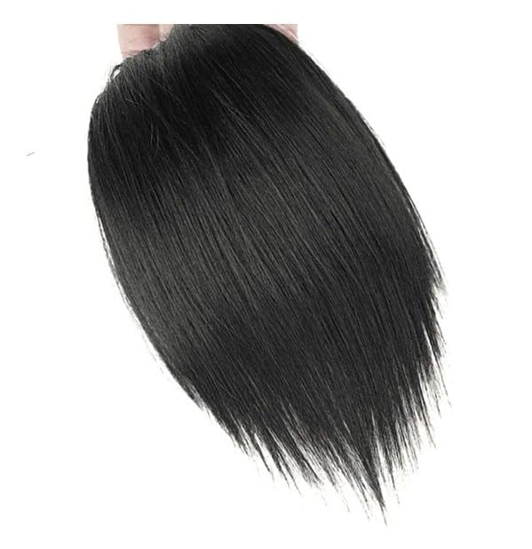 XD5-Black Invisible Human Toppers For Women Seamless Clip In Hair ...