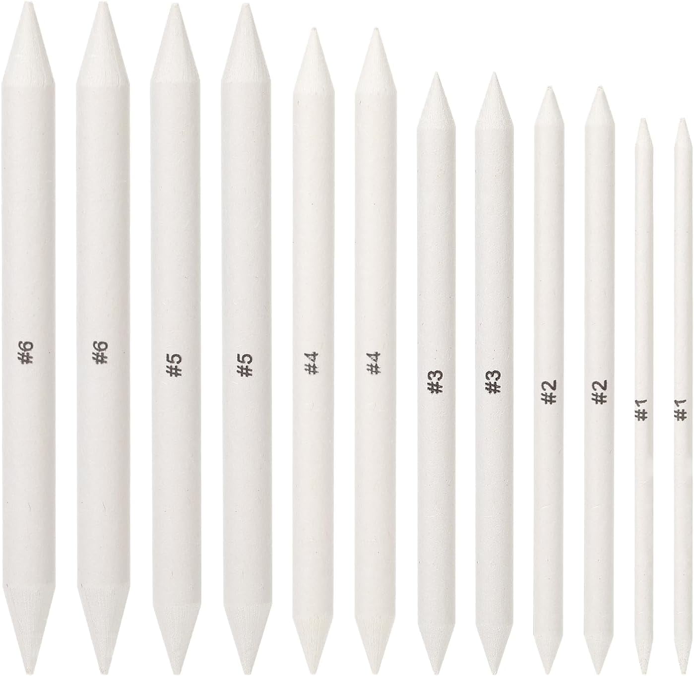 XD5-Blending Stump, 12 PCS Tortillions Blending Pencil Oil Pastel ...