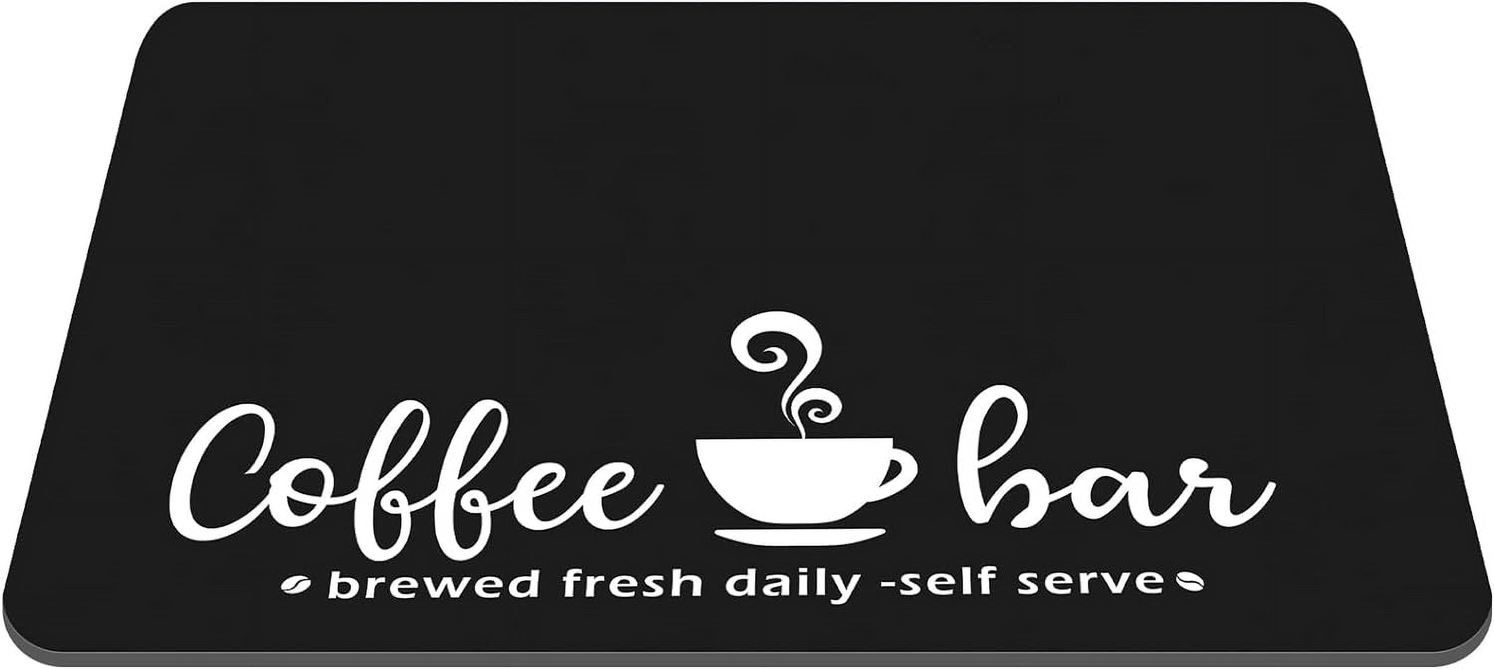 XD5-Coffee bar mat 24" x 16" Coffee mat for countertop Coffee placemats ...