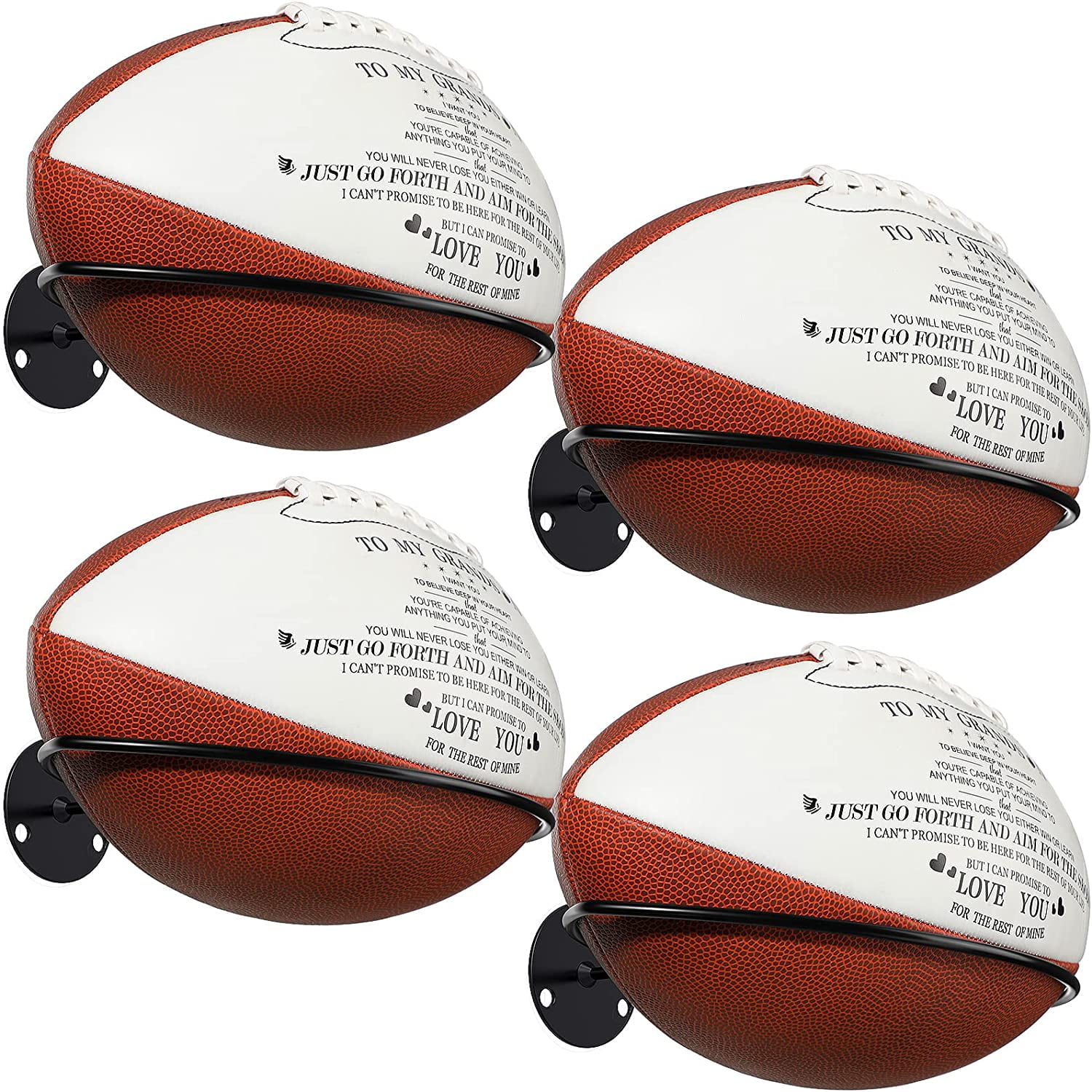 XD5-Football Wall Mount Holder Football Room Decor Basketball Holder ...