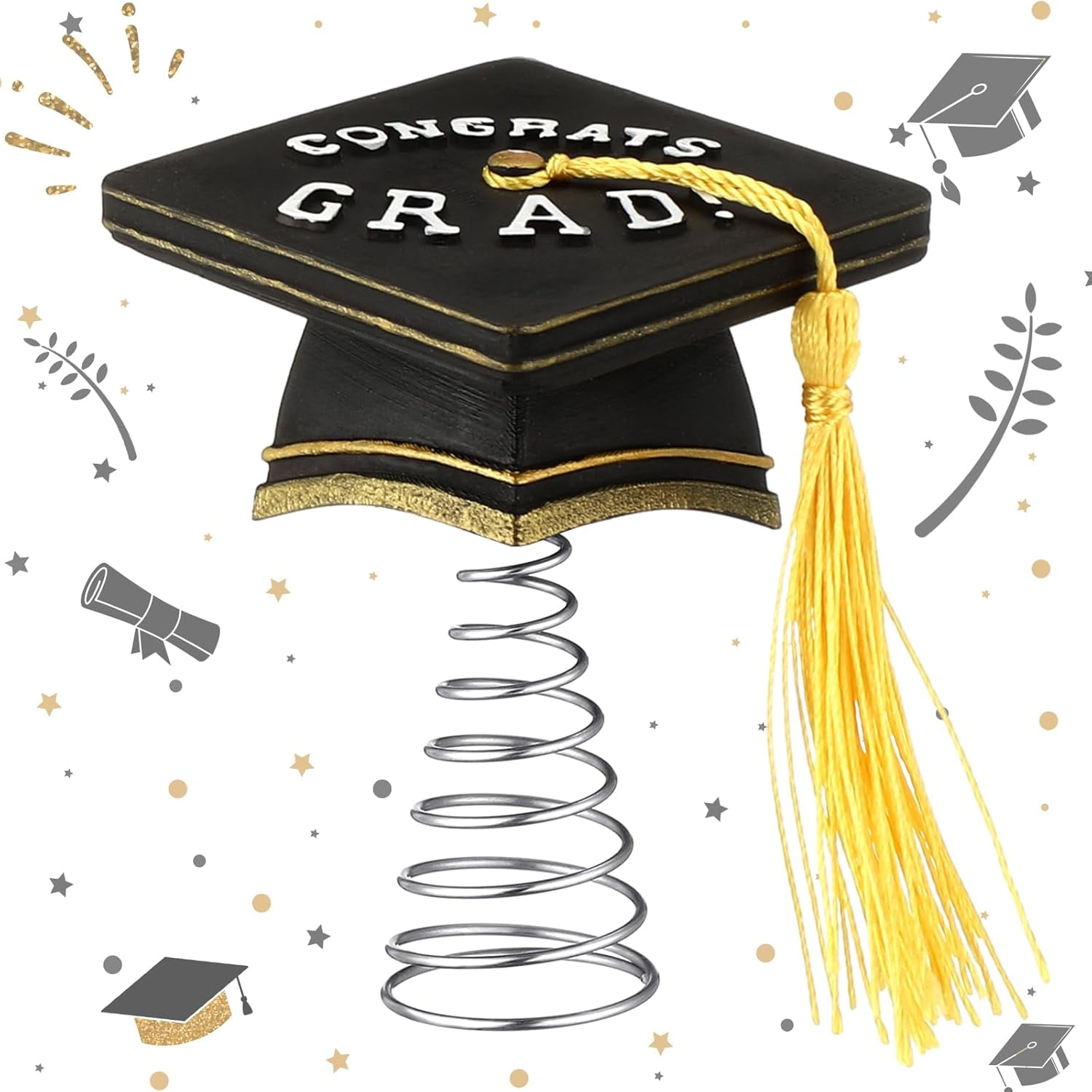 XD5-Graduation Hat Miniature Tree Topper Decorations 2025 Graduation ...