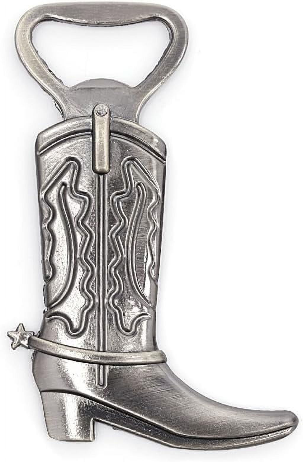 XD5-Just Hitched Cowboy Boot Bottle Opener Western Birthday Wedding ...