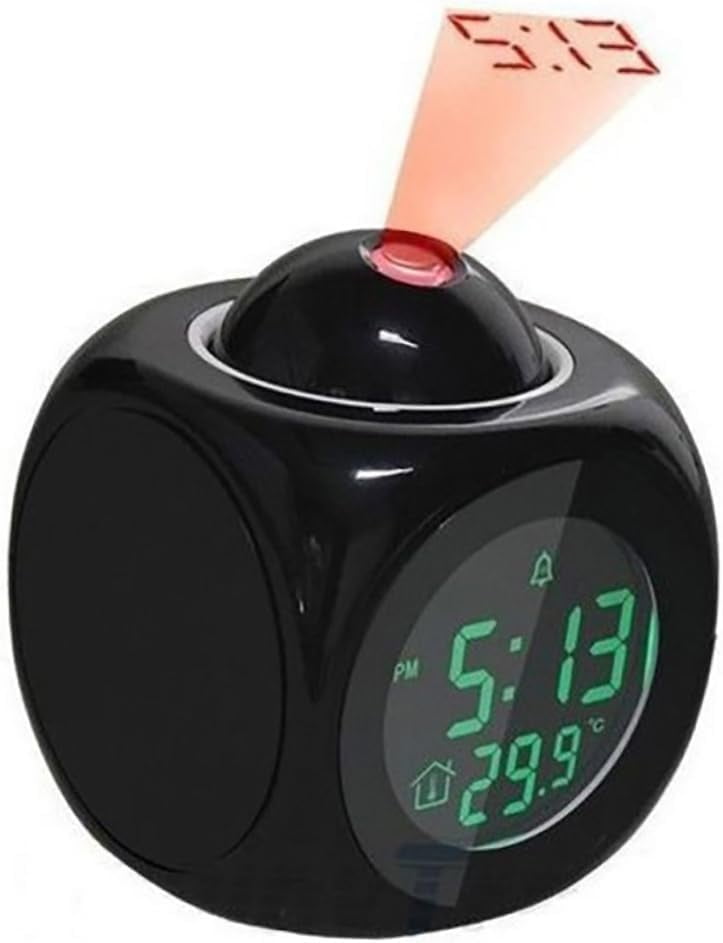 XD5-Led Digital Alarm Clock with Projection Talking Function 12/24 Hour ...