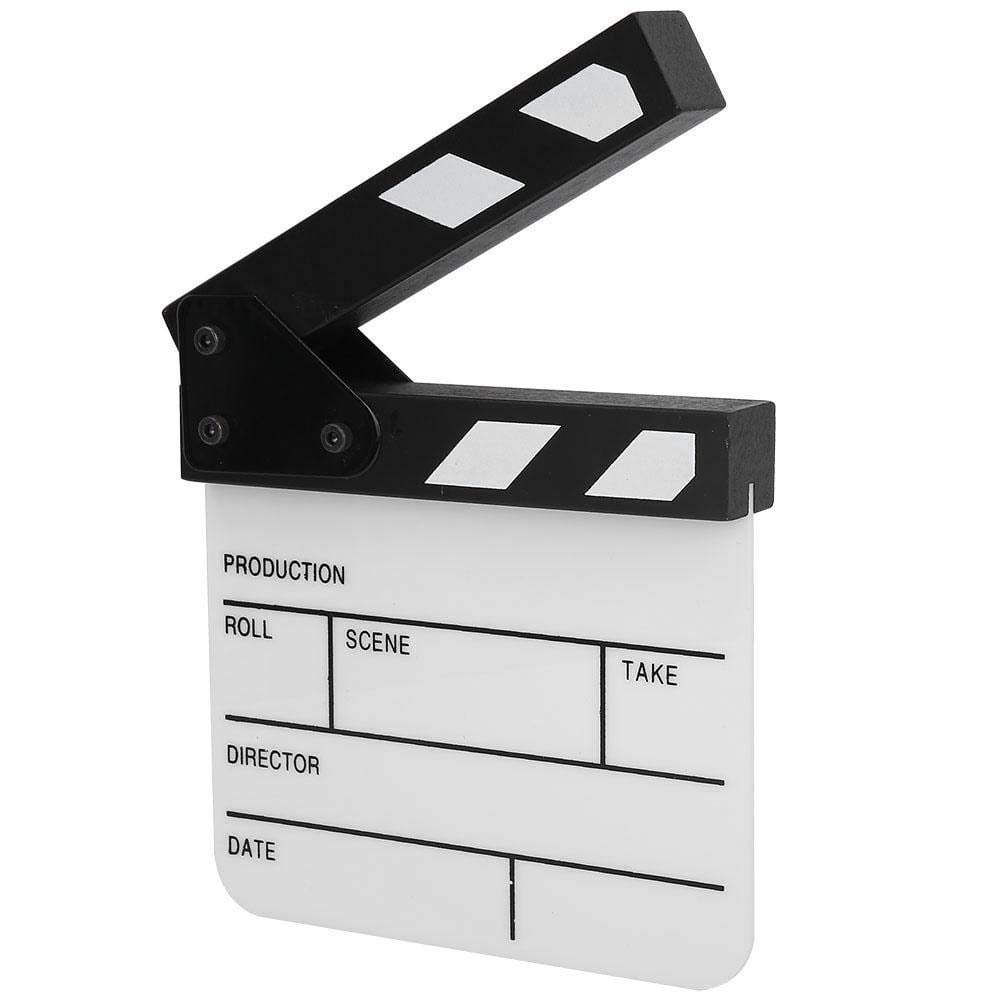 XD5-Mini Acrylic Waterproof Clap Board Director Scene Clapperboard TV ...
