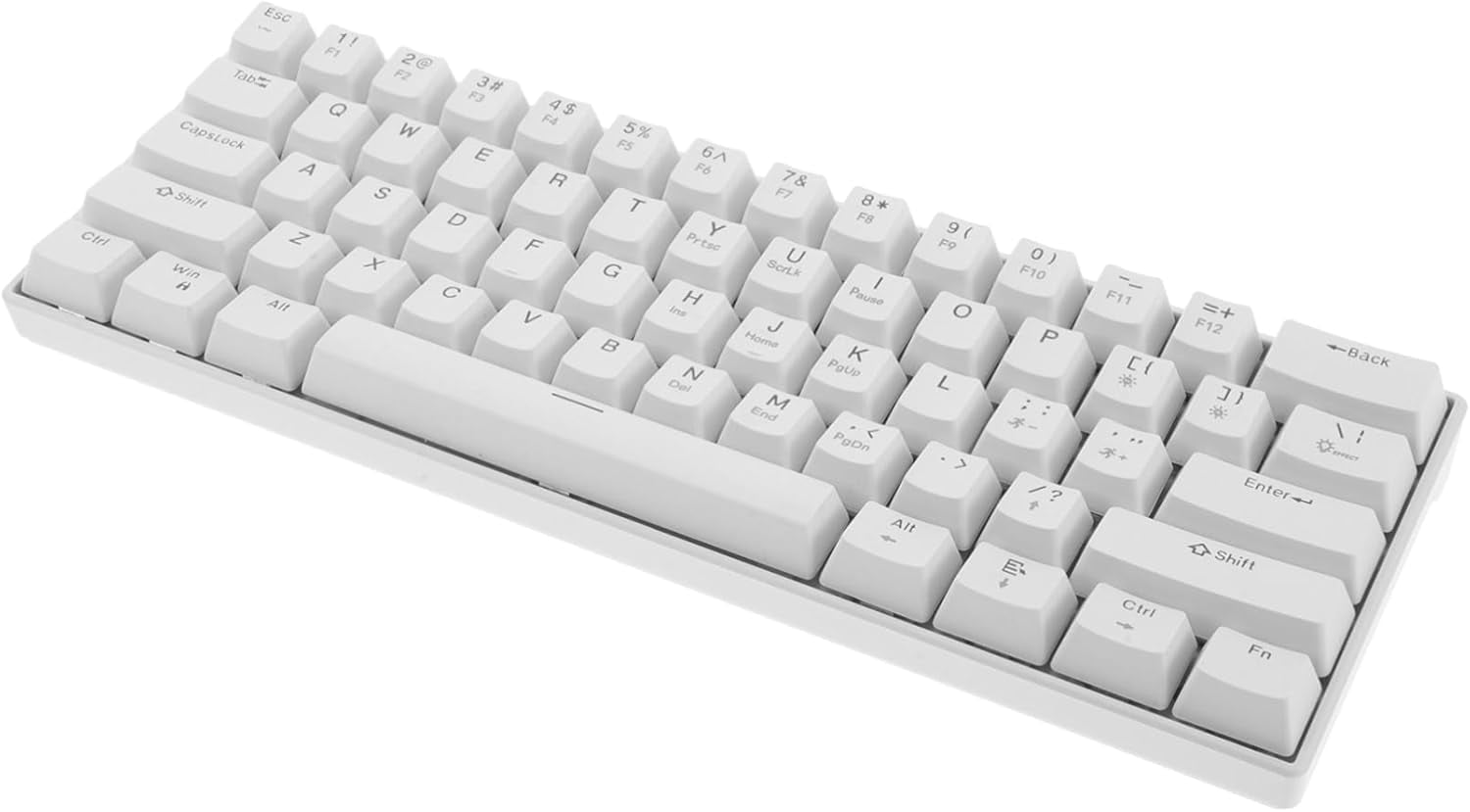 XD5-RGB Mechanical Keyboard for White LED Gaming Keyboard 61-Key Wired ...