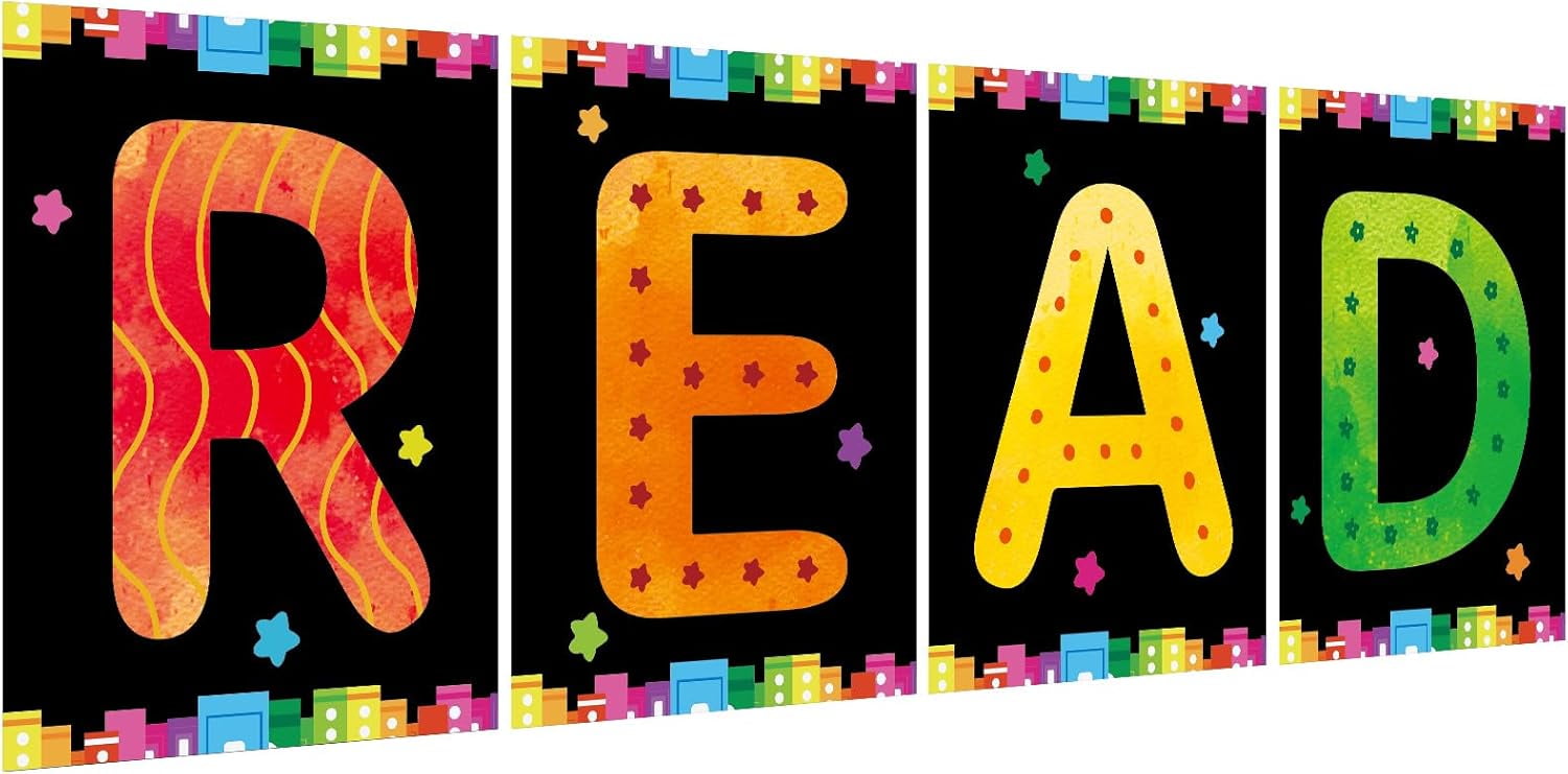 XD5-Reading Posters for Classroom Decorations, Library Reading Corner ...